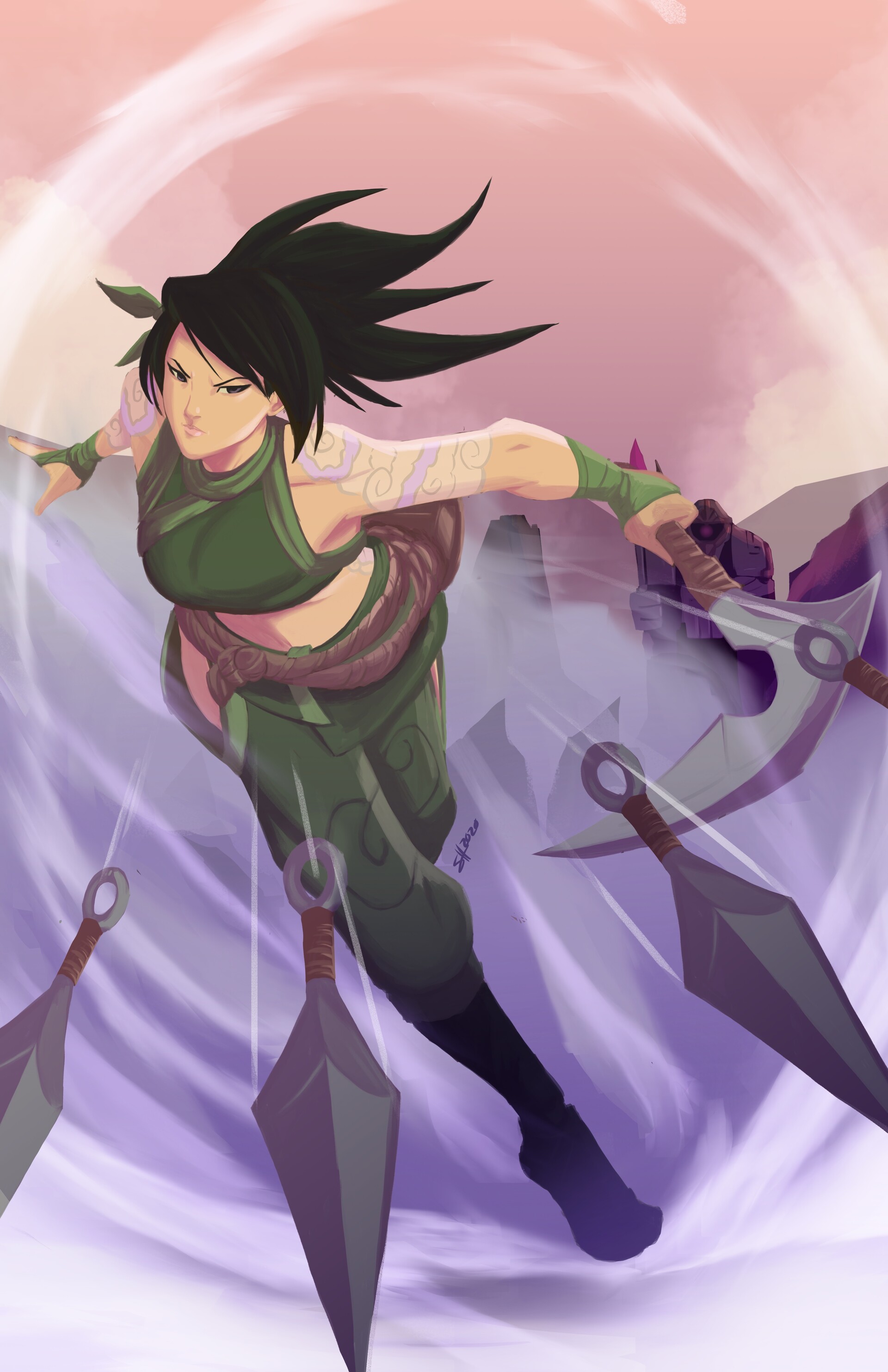 ArtStation - Akali from league of legends
