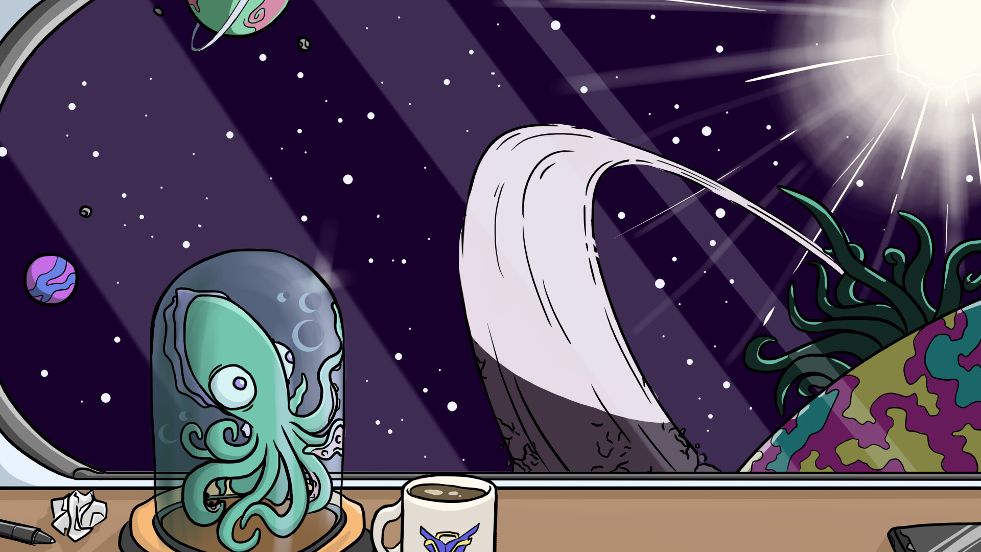 ArtStation - The Squid and The Eldritch