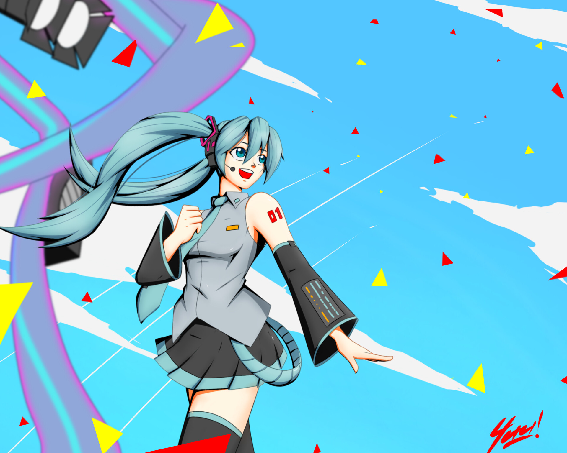 ArtStation - Stage On! Hatsune Miku