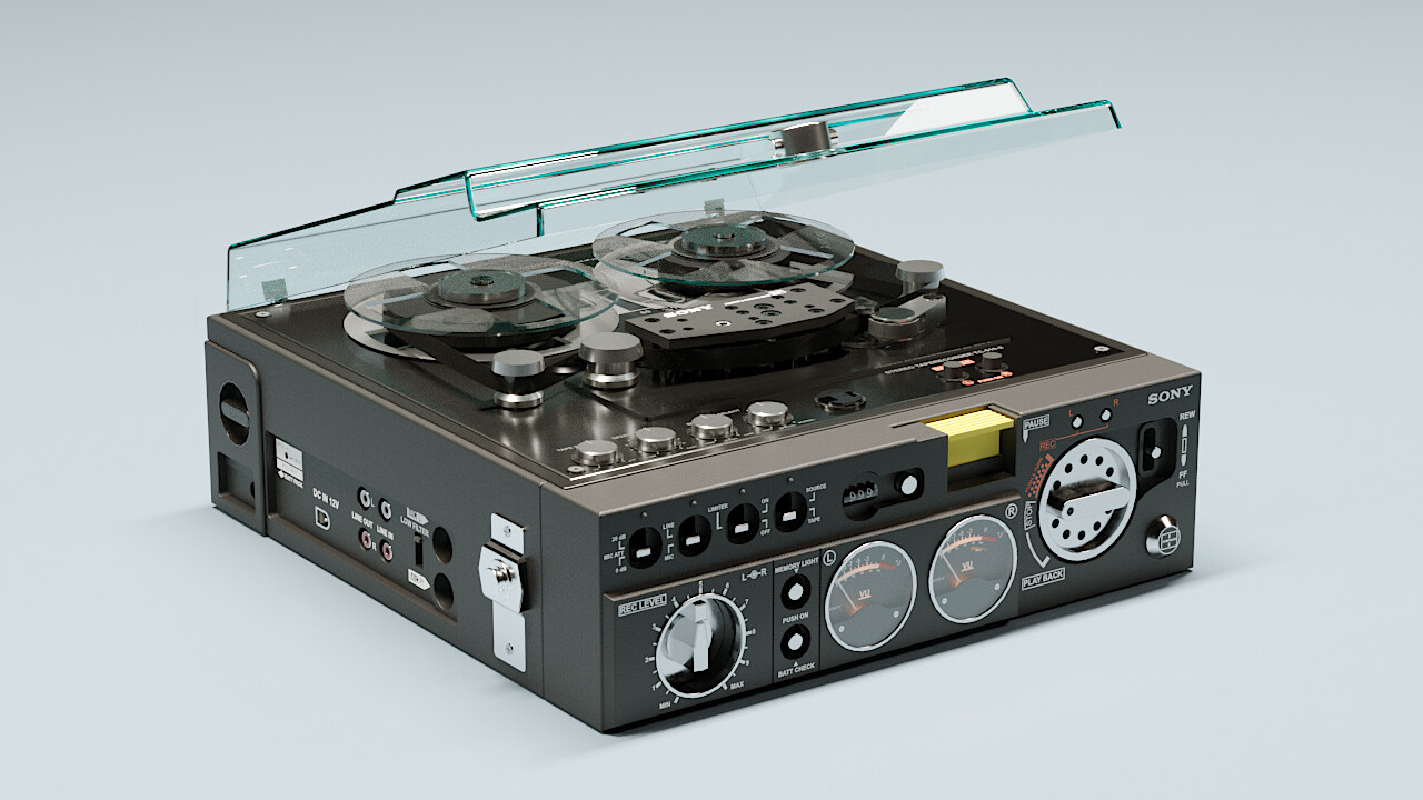 ArtStation - Sony tape recorder