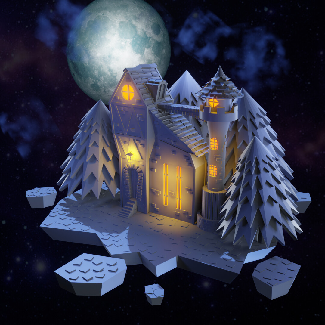 ArtStation - Moon castle