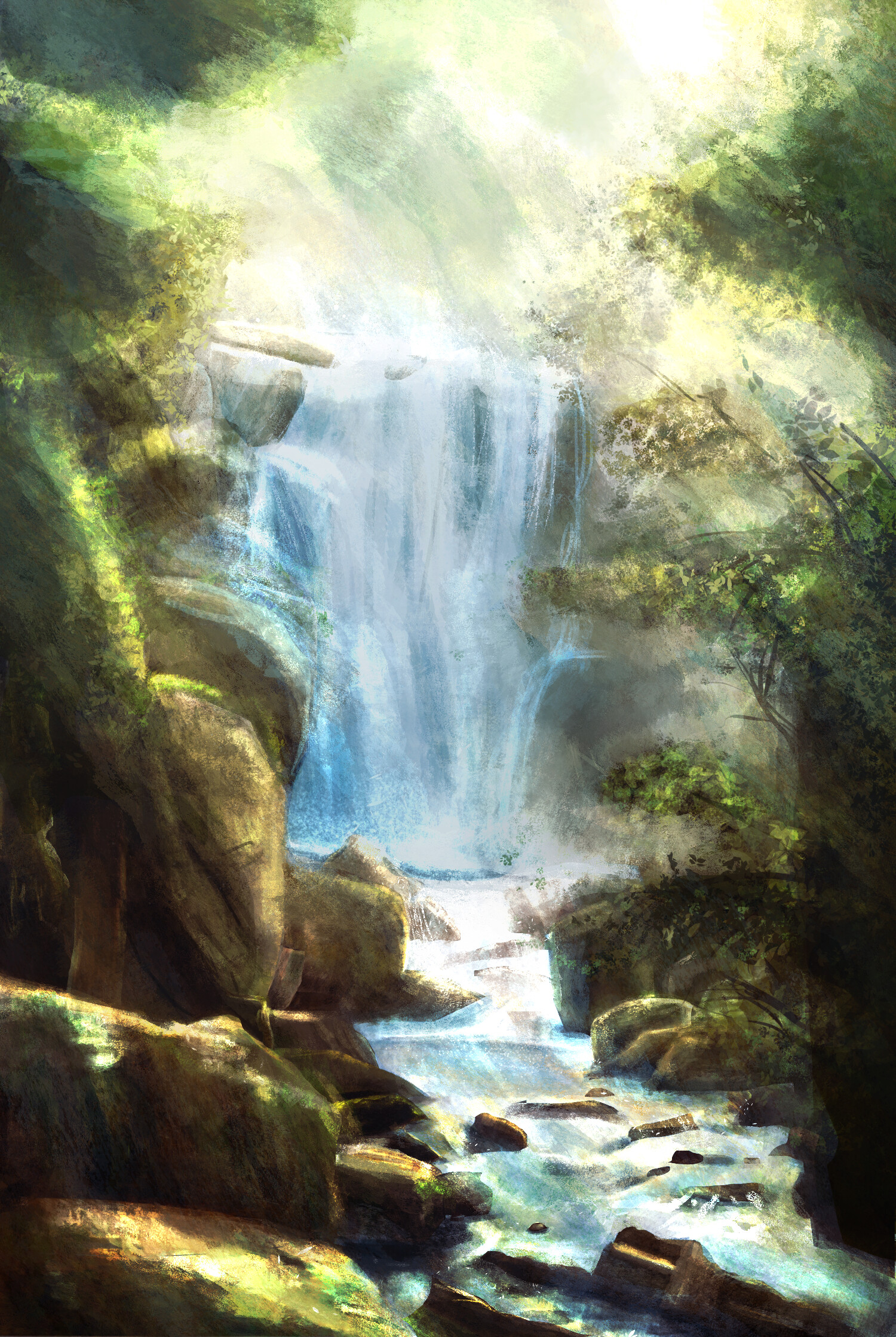 ArtStation - waterfall