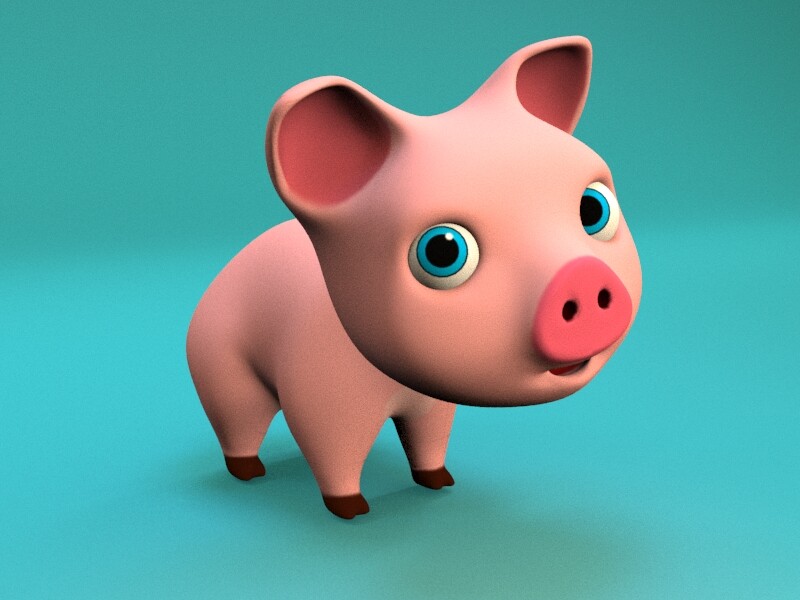 ArtStation - cartoon piggy