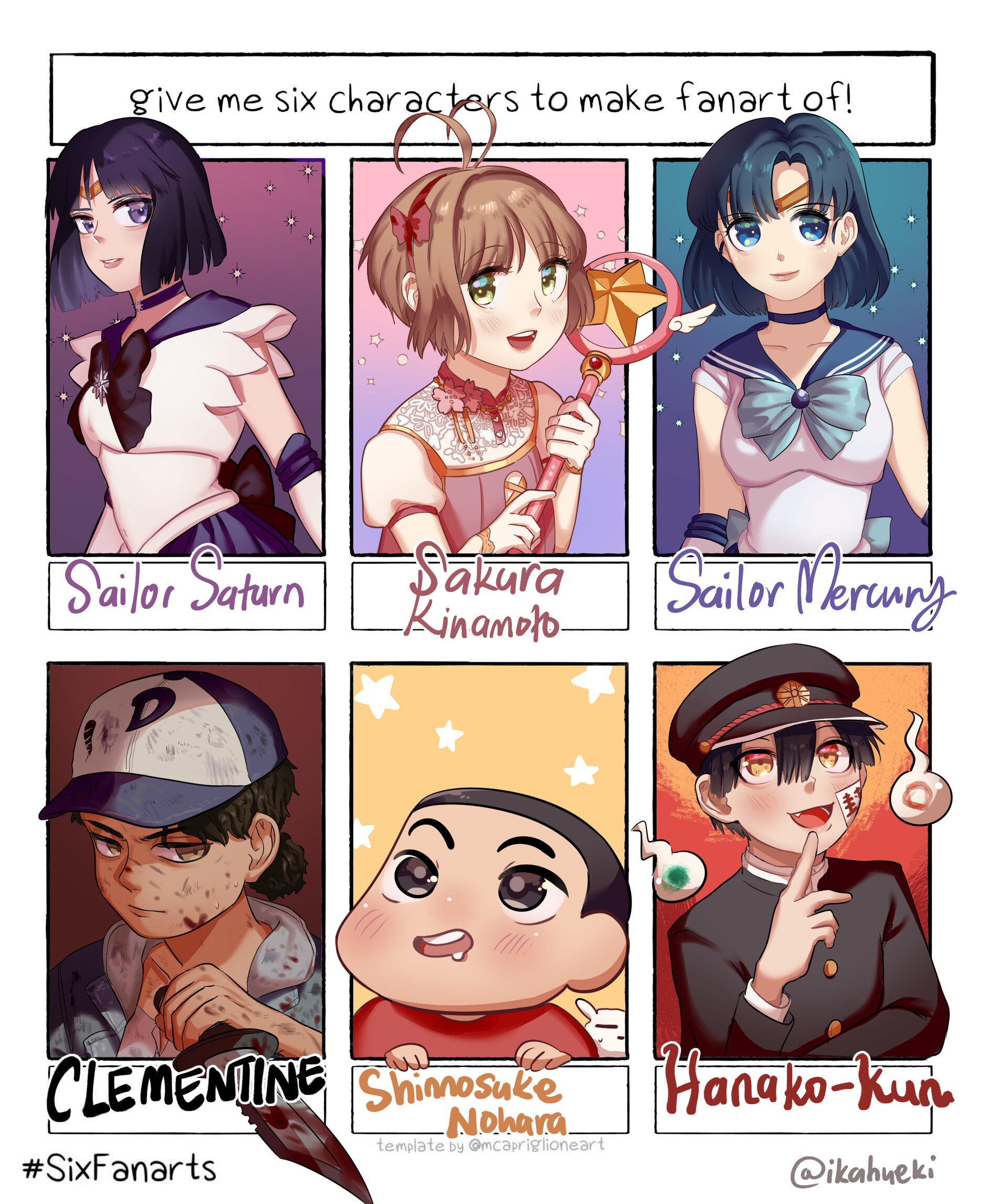 ArtStation - Six character of fanart