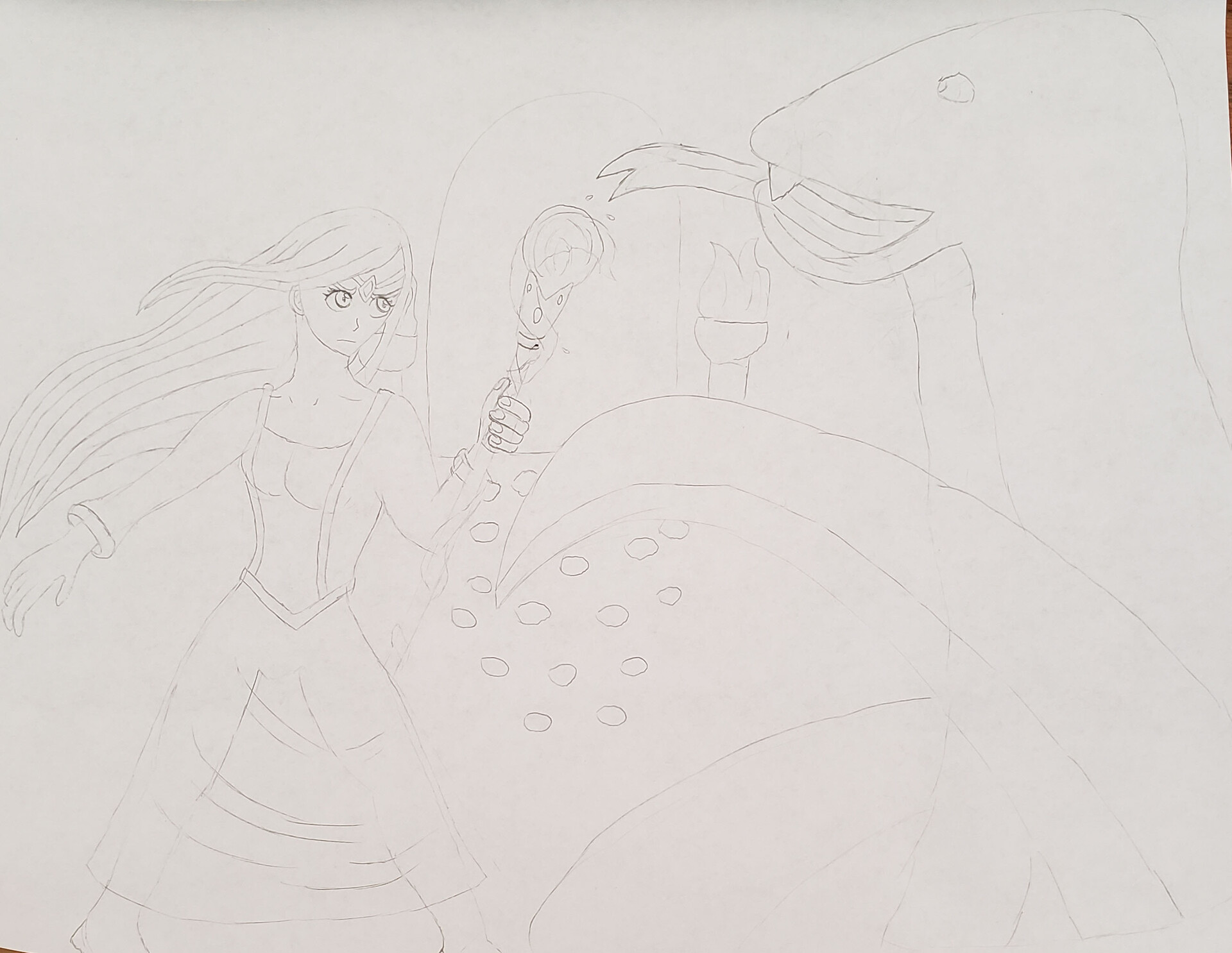 Amy Ann Trater - Fire Mage verus Giant Snake