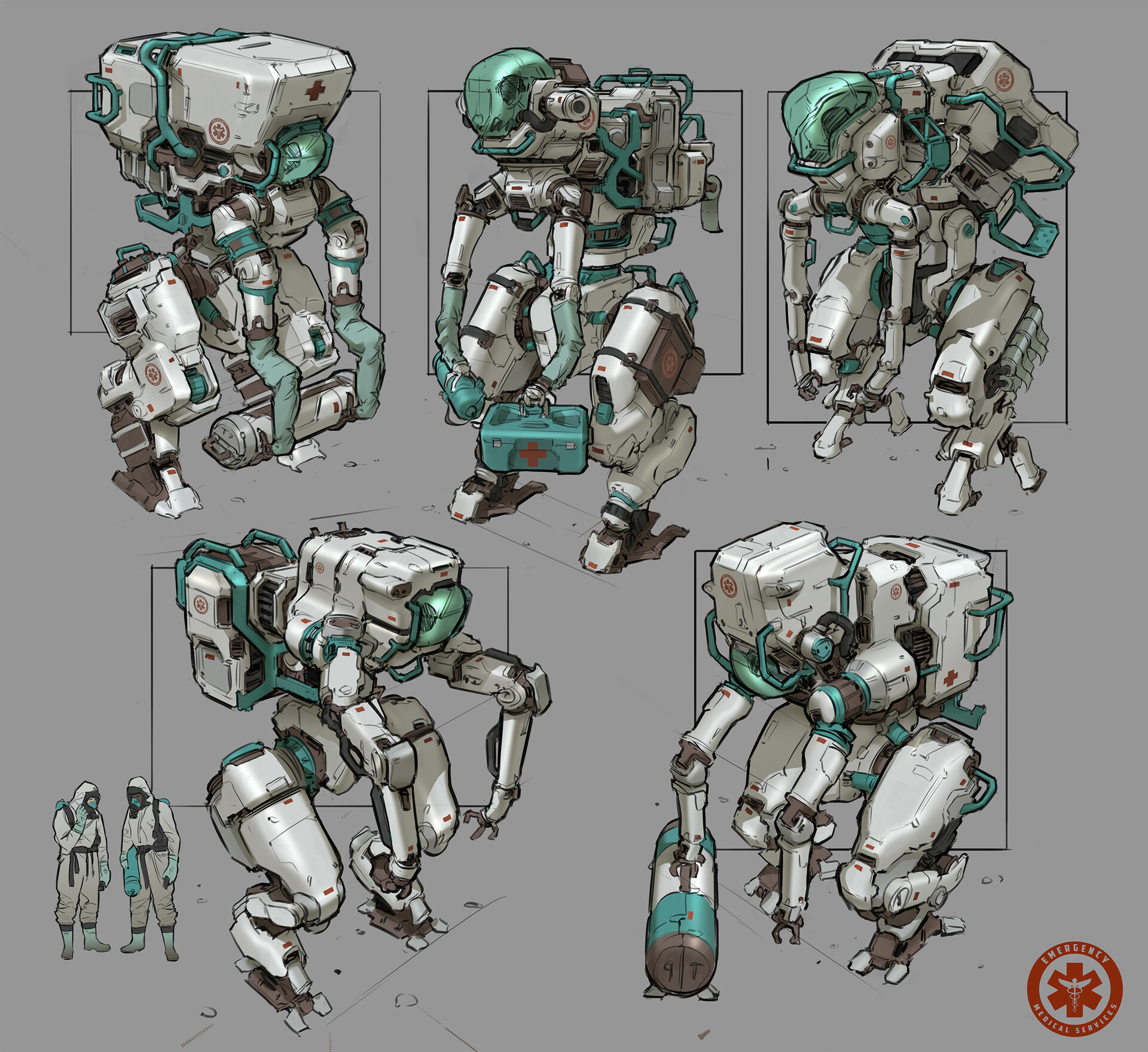 ArtStation - Medical Aid Mechs