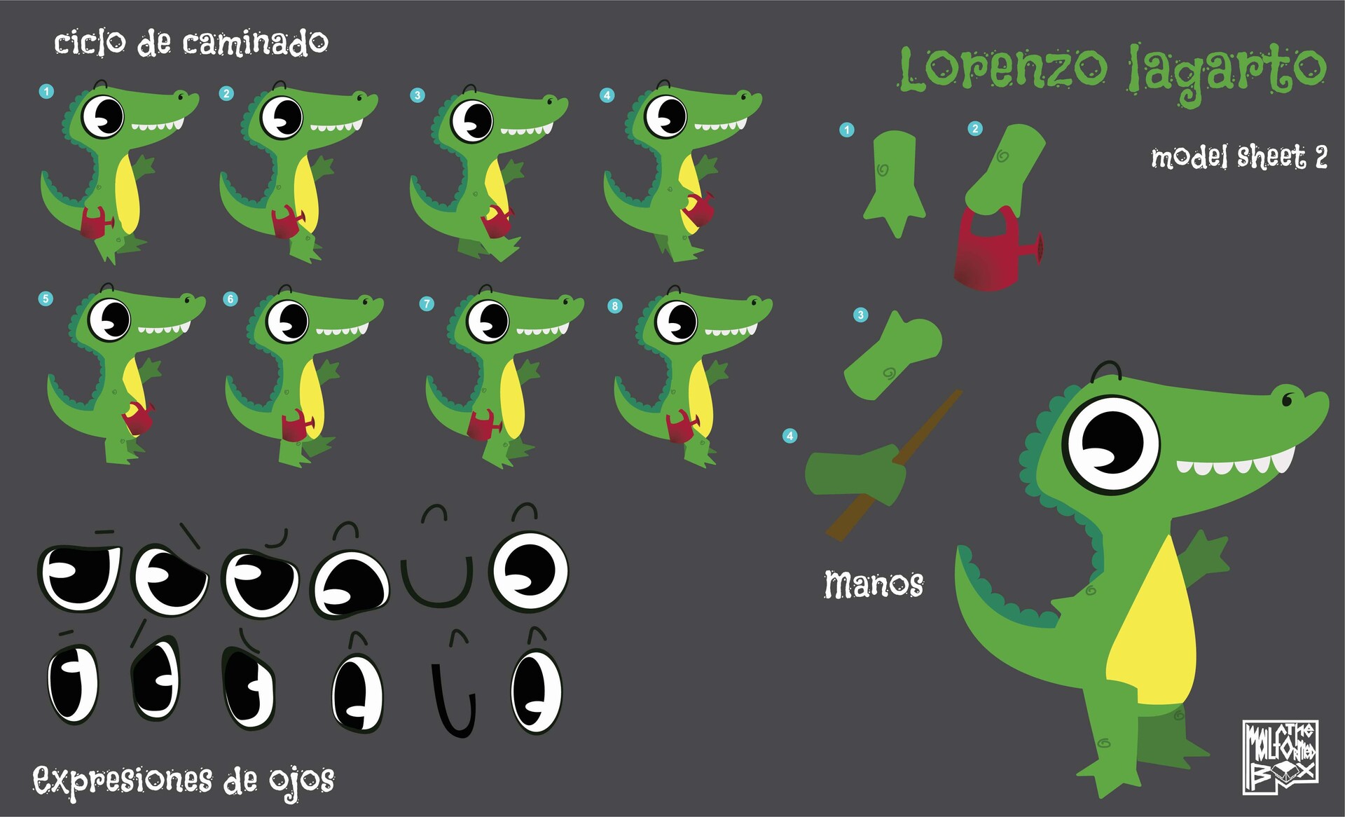 ArtStation - Lorenzo Lagarto Model Sheet 2