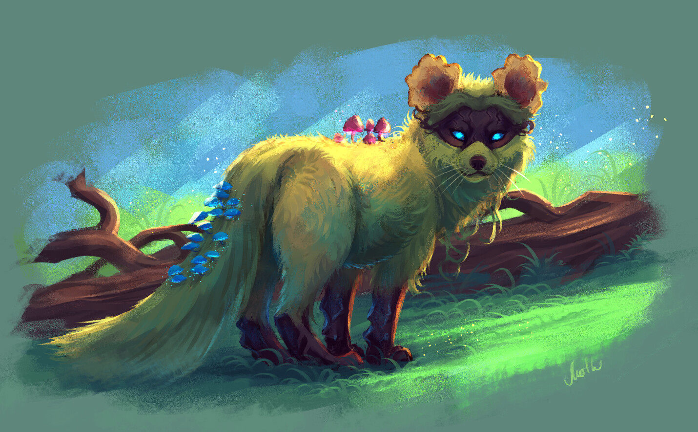 ArtStation - Mushroom fox