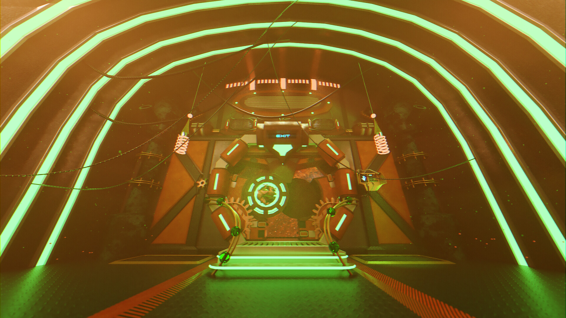 ArtStation - retro sci-fi spacecraft interior