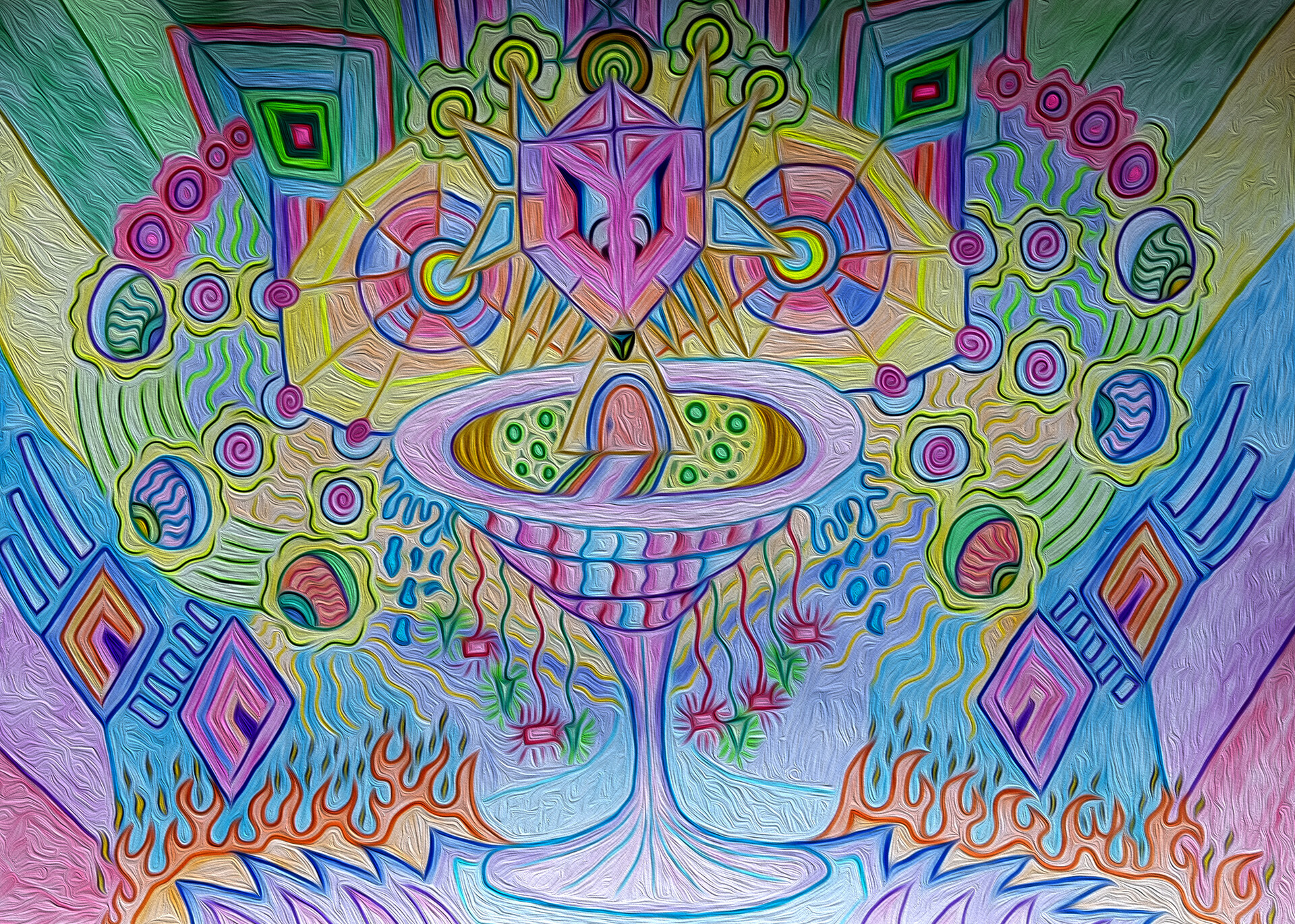 ArtStation - Soul Fountain Fantasy Psychedelic