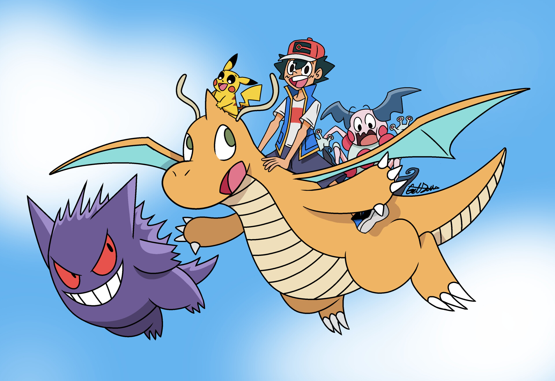 ArtStation - Ash's Team - Pocket Monsters 2019