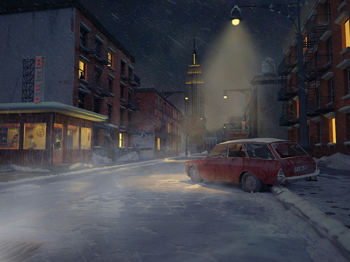 ArtStation - Winter Street