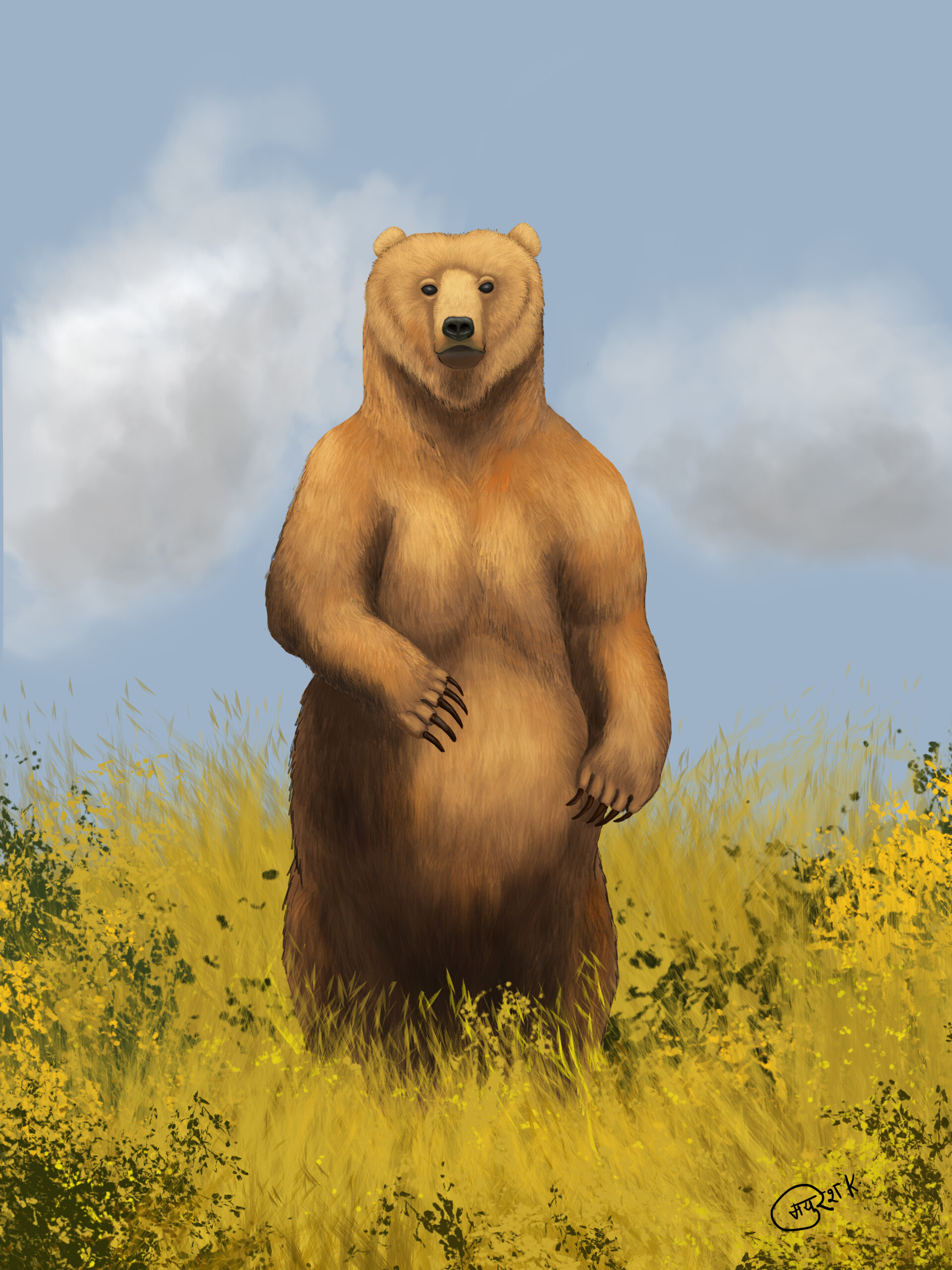 ArtStation - A Bear (Digital Painting)