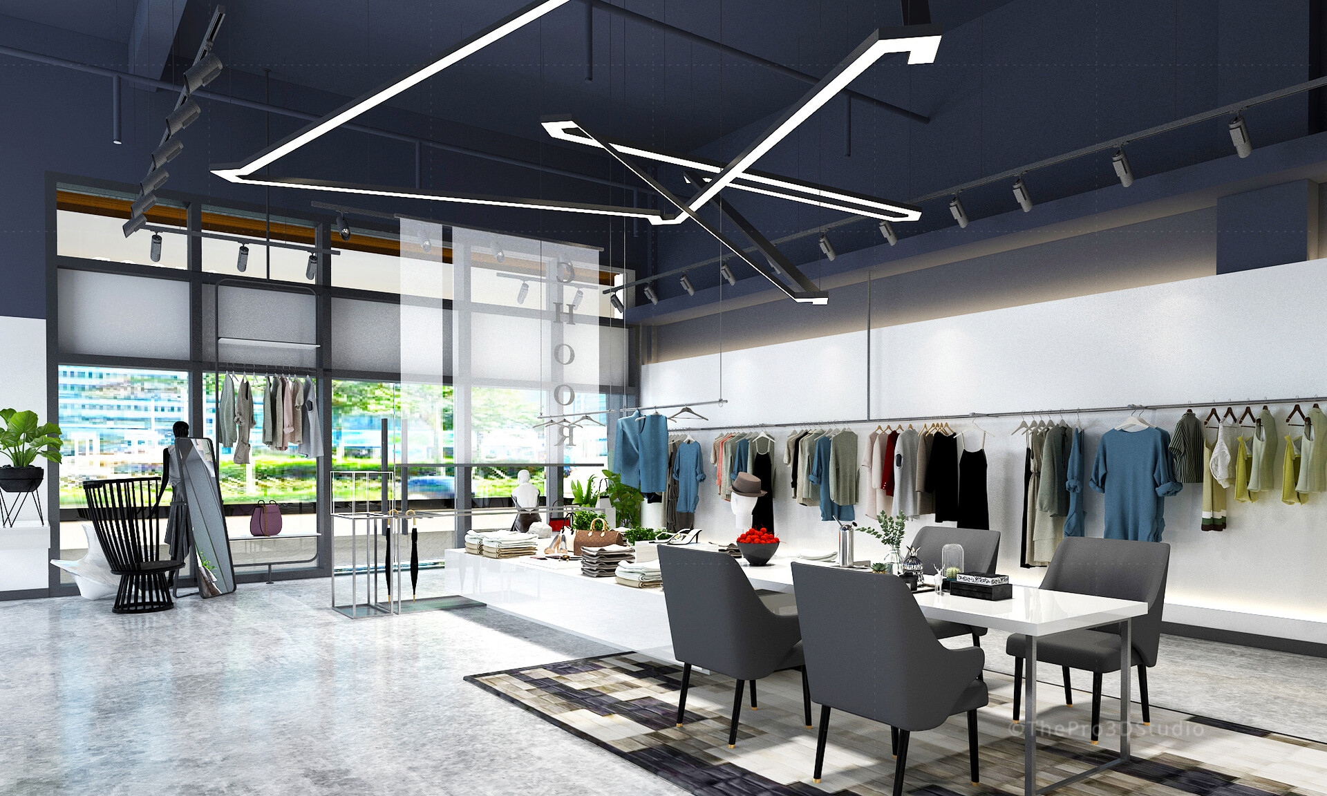 ArtStation - Commercial space interior 3D design