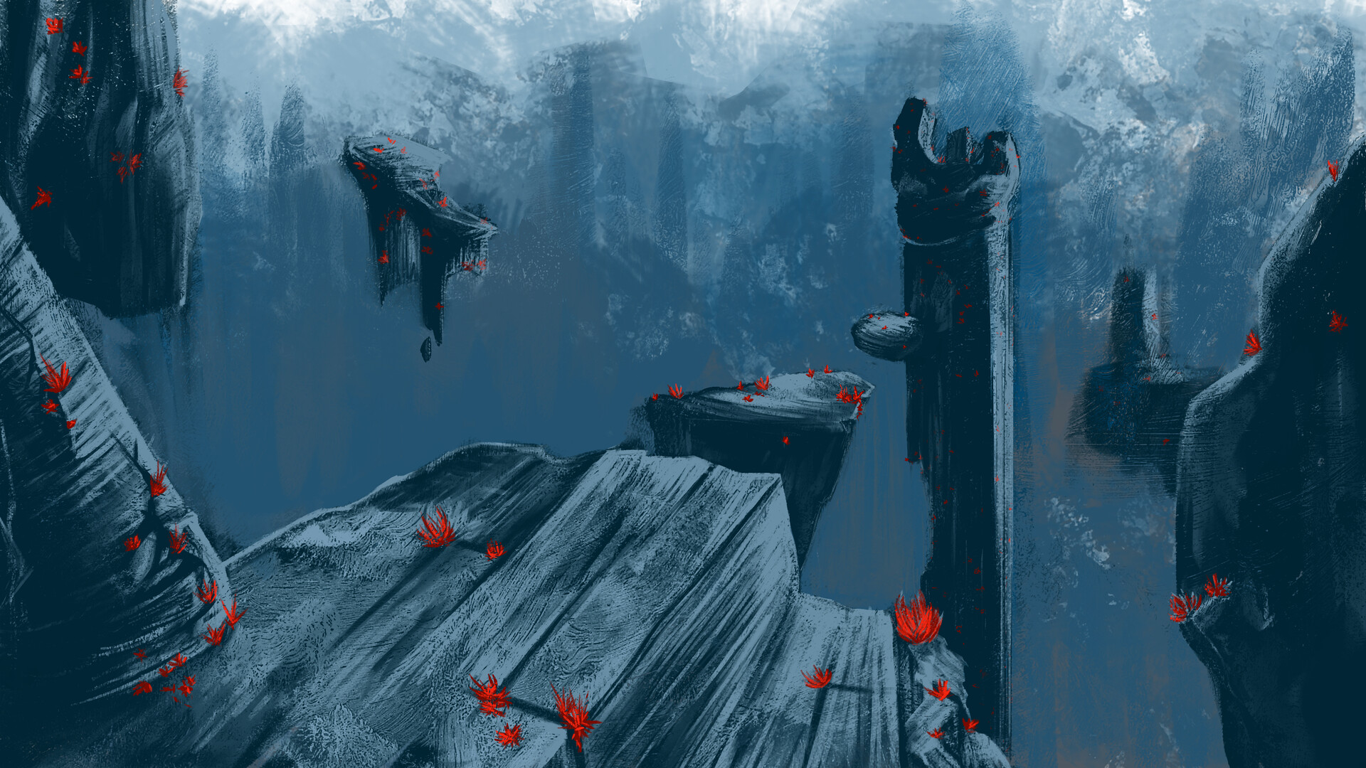 ArtStation - Landscape: Floating Ruins