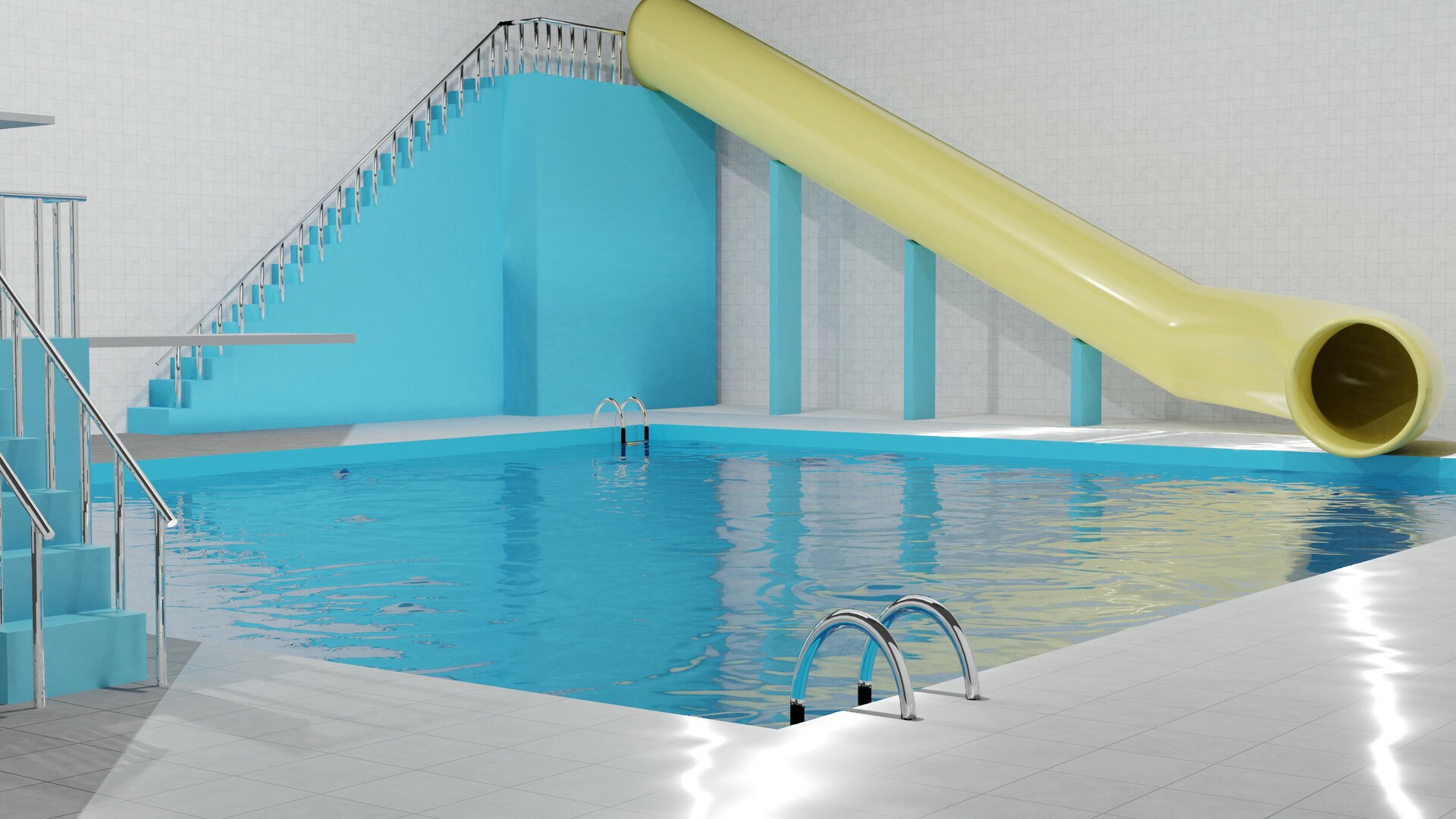 ArtStation - Indoor Pool Scene