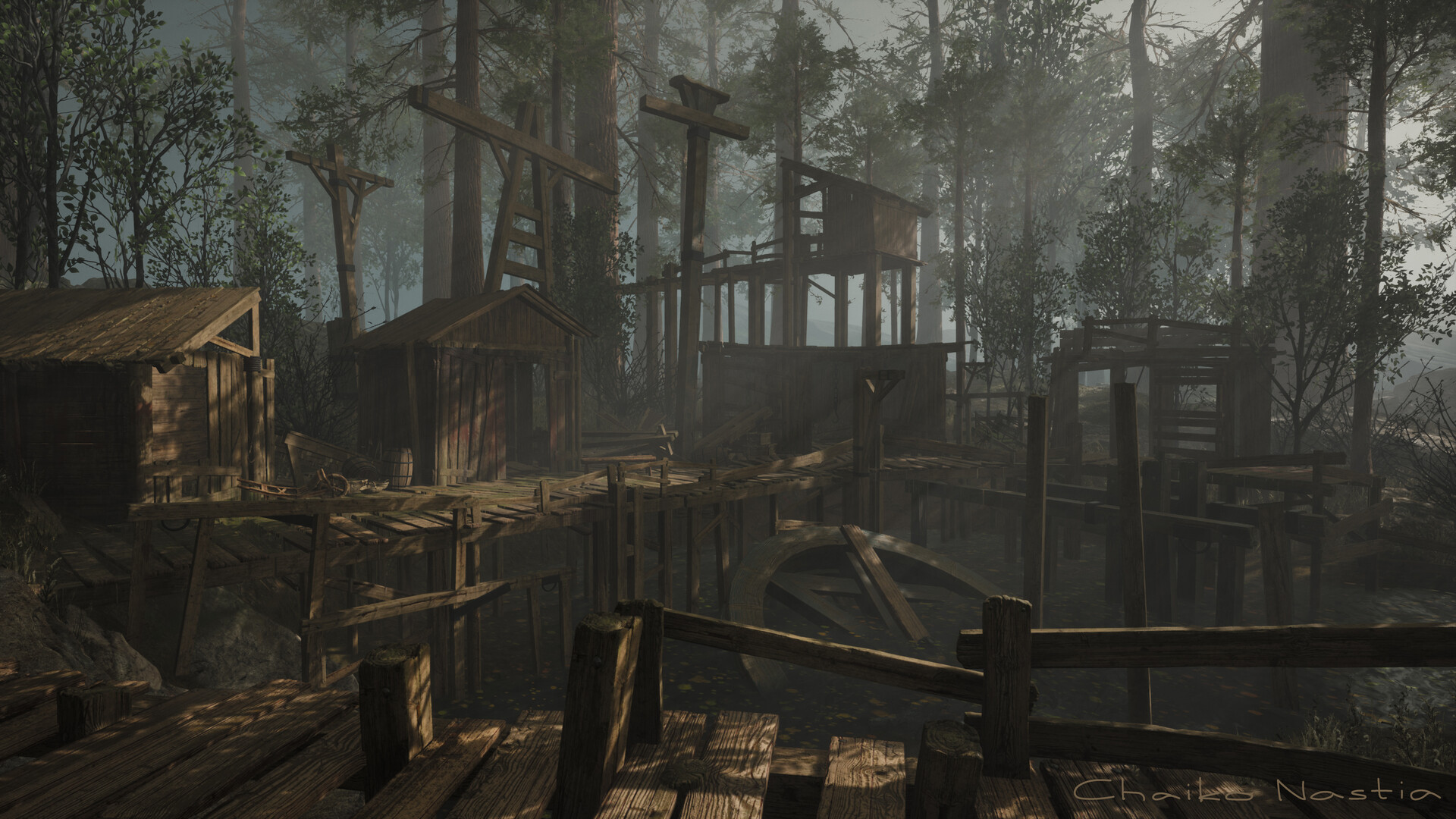 Nastia Chaiko - Level Art & Lighting : Swamp