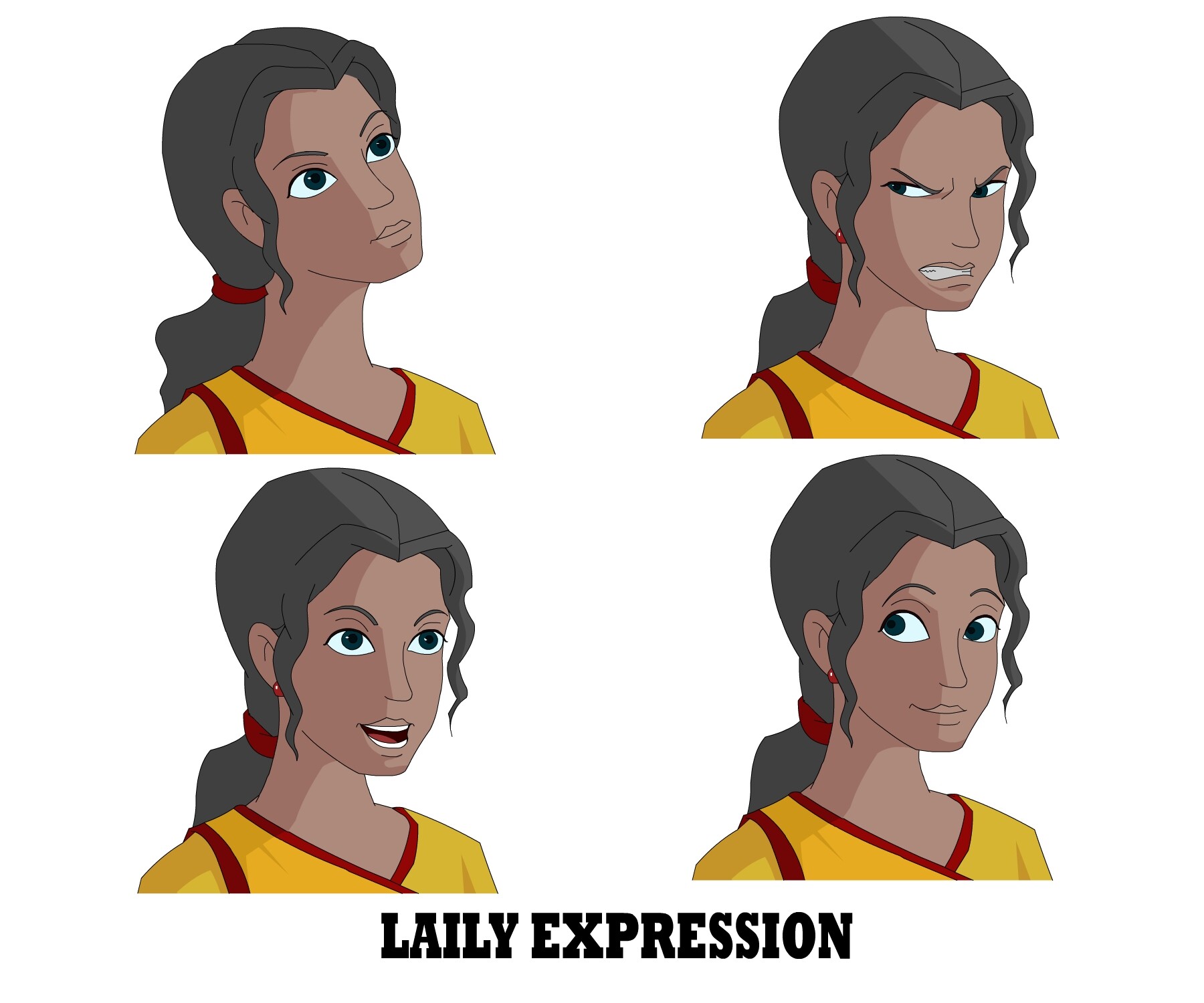 ArtStation - Facial Expressions of Layla, Attack of the Killer Mutant ...