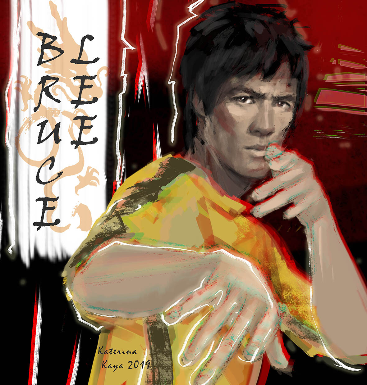 ArtStation - Bruce Lee / Portrait / Poster