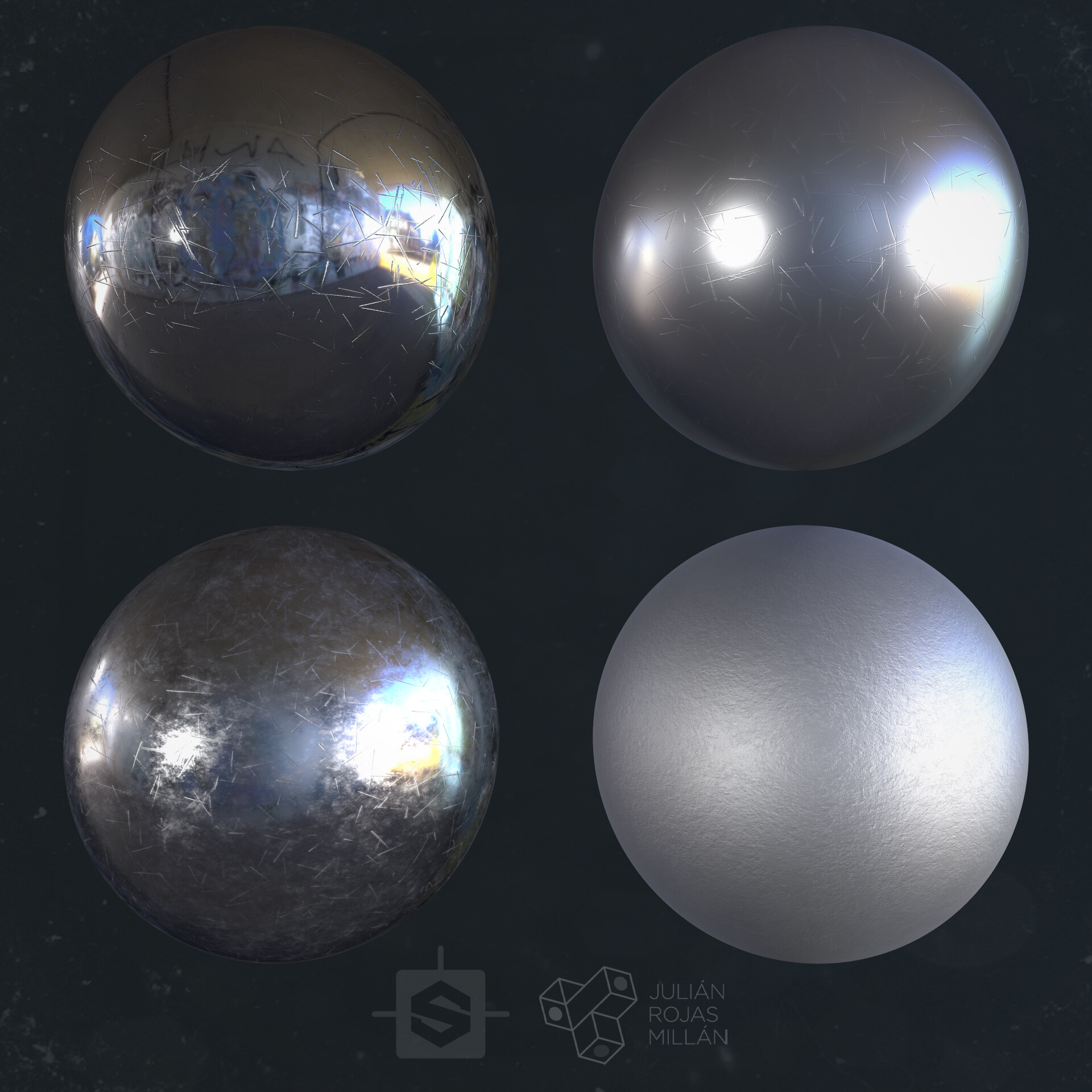 Julián Rojas Millán - Substance Designer Metal Studies