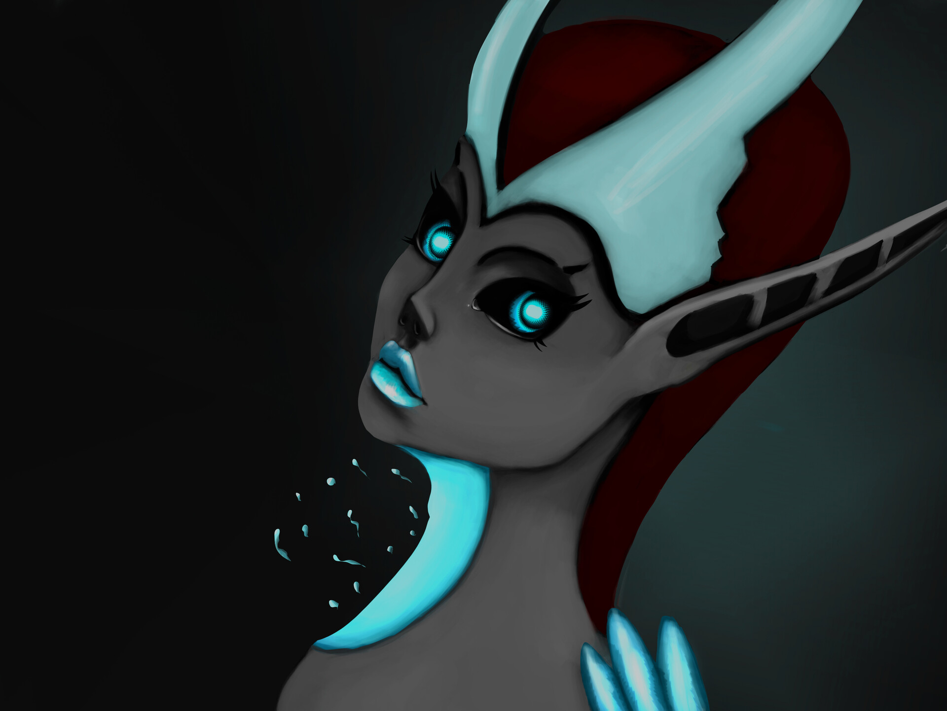 ArtStation - Blue demon