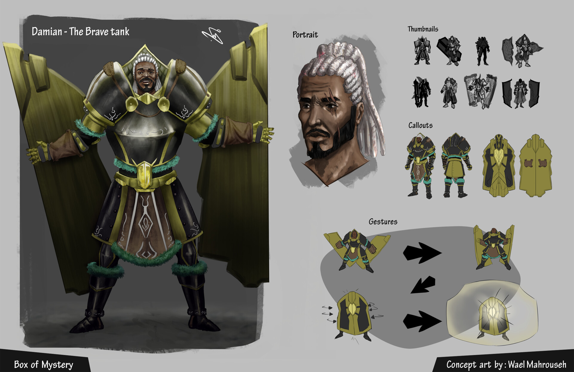 ArtStation - Damian - The brave tank