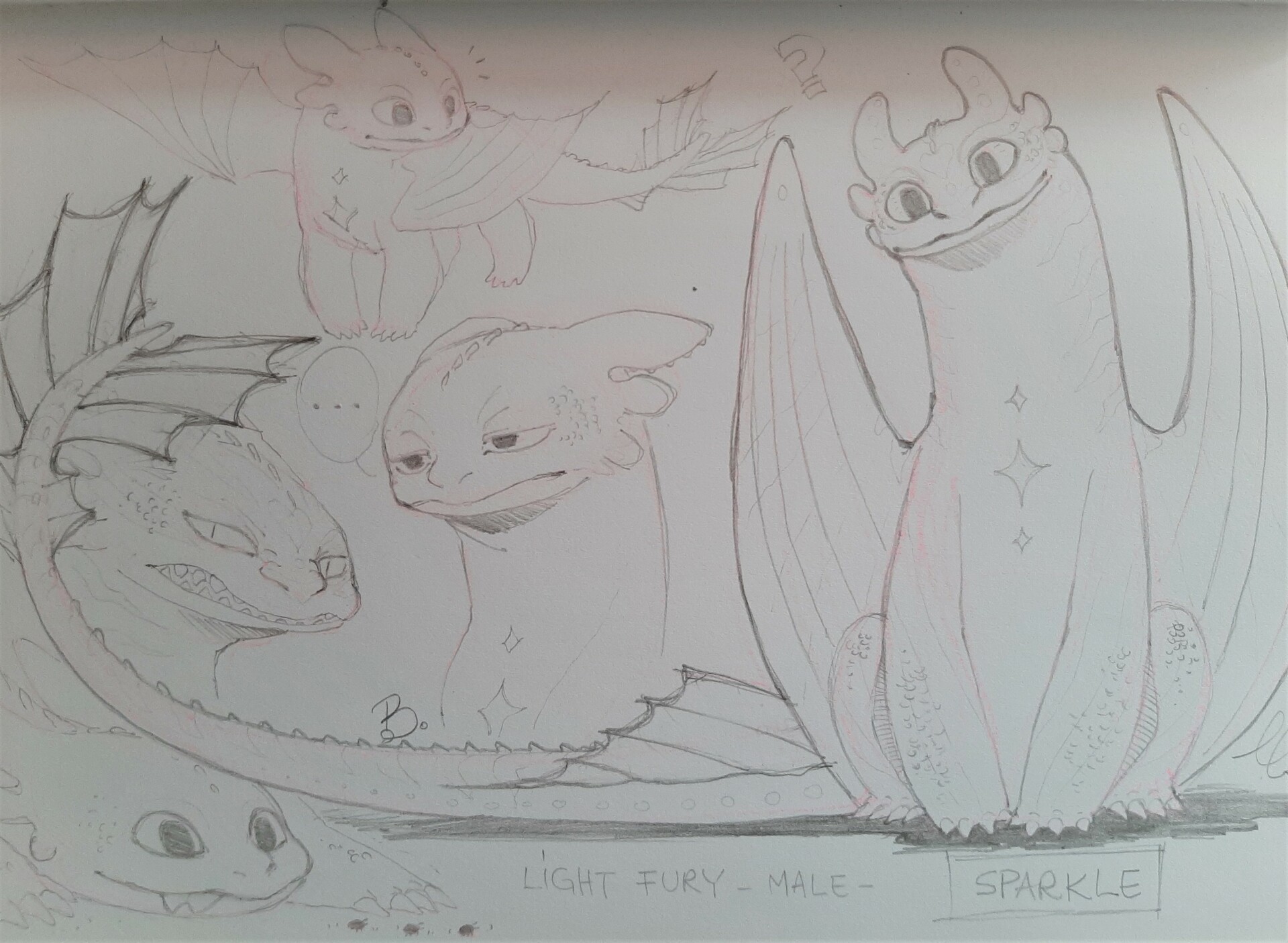 how to draw the light fury easy