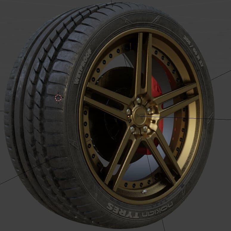 ArtStation - Wheels 3D Model - Blender - Rafał Juszczyński
