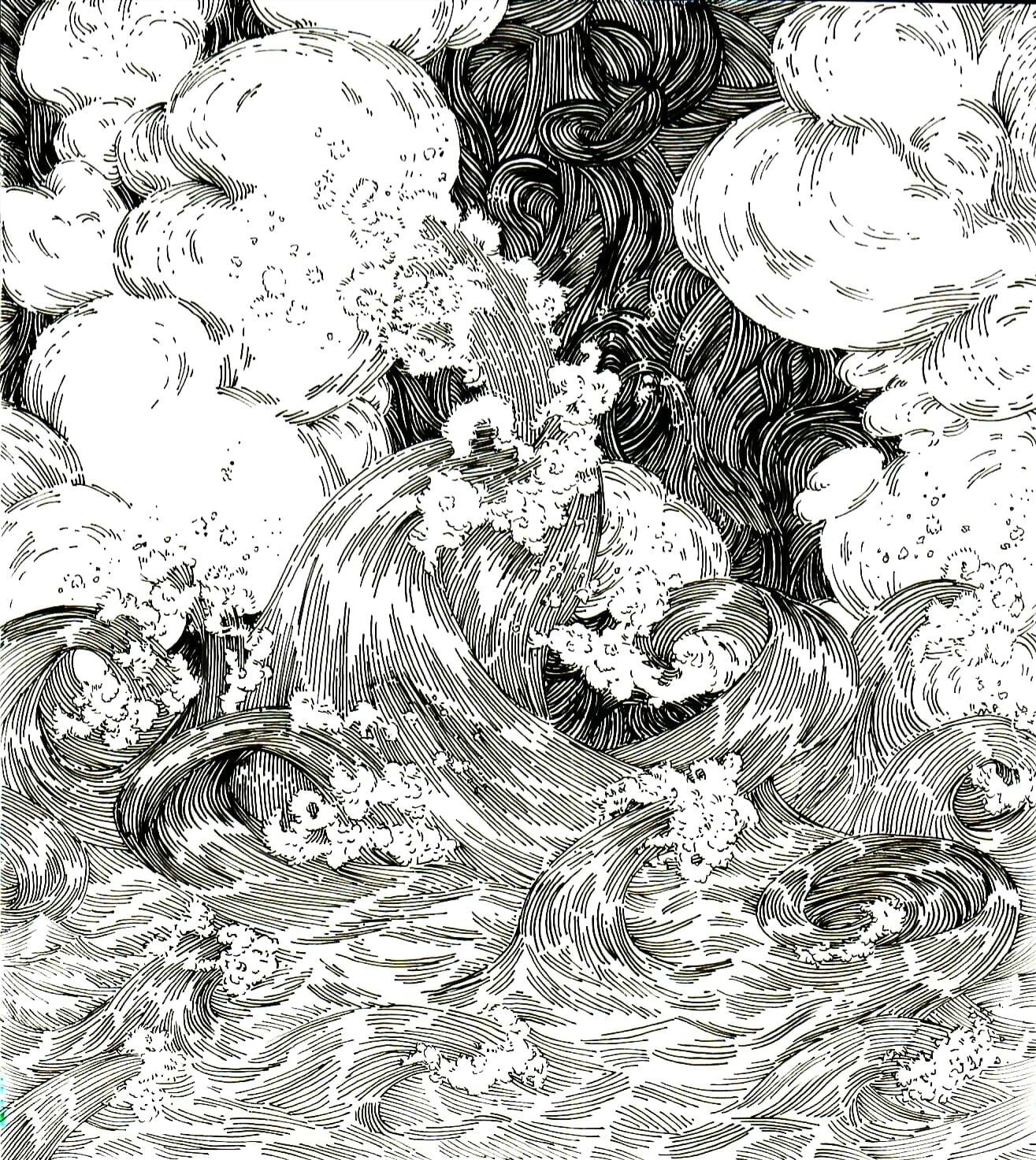 ArtStation - Surging sea