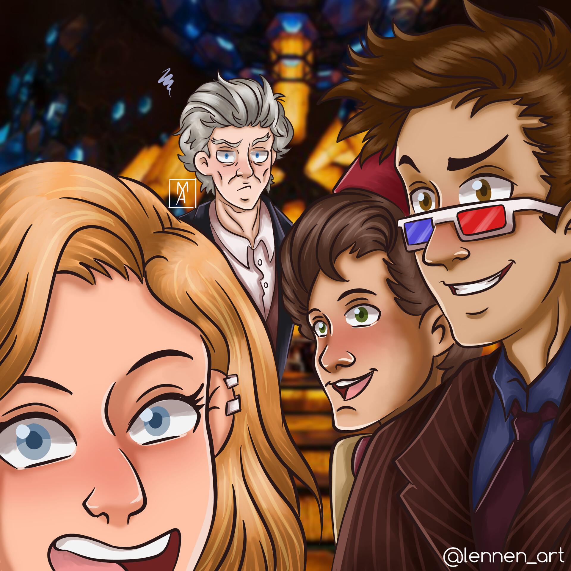 ArtStation - Doctors on the TARDIS