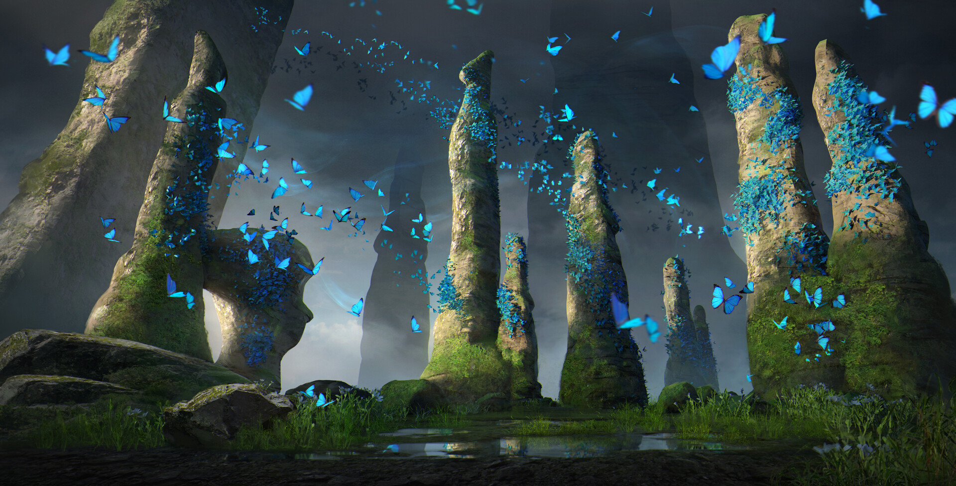 ArtStation - Blue wind