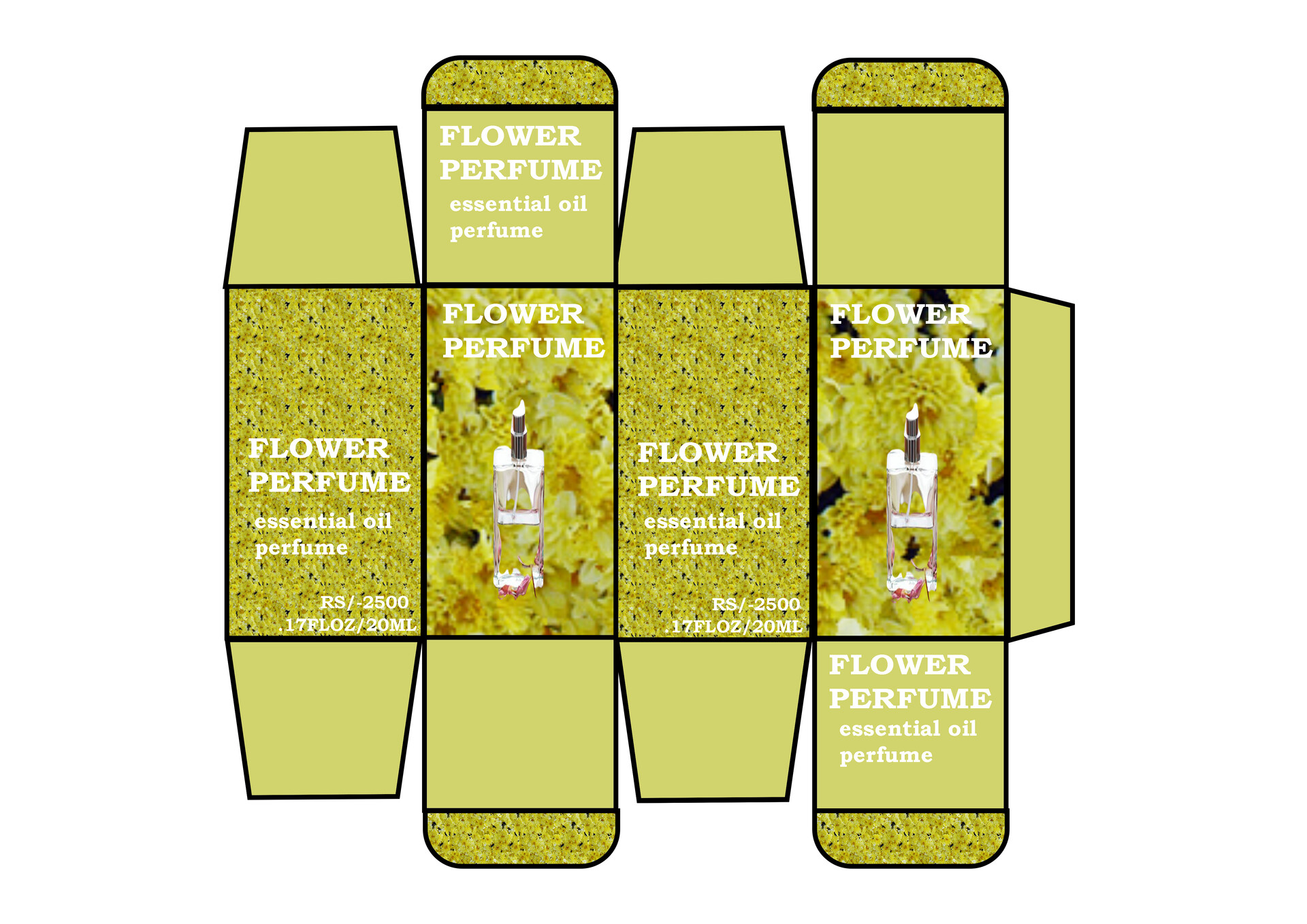 ArtStation - Flower Perfume Package design