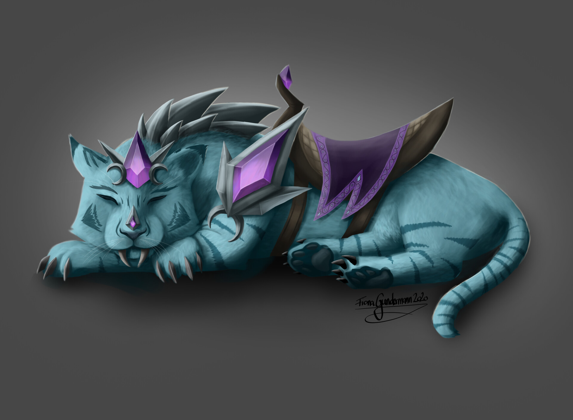 ArtStation - Frost tiger mount