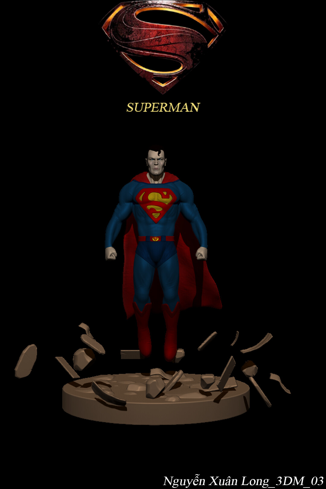 ArtStation - Superman Zbrush ( FULL Color , Lighting )