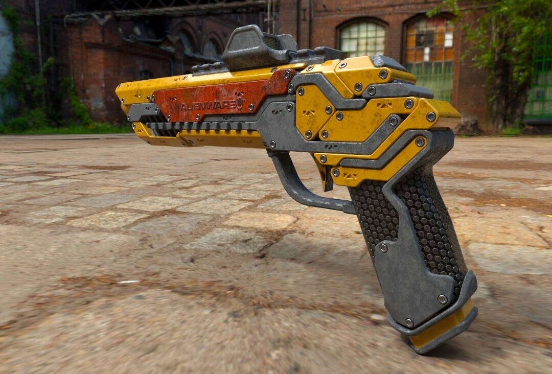 ArtStation - High Poly Weapon