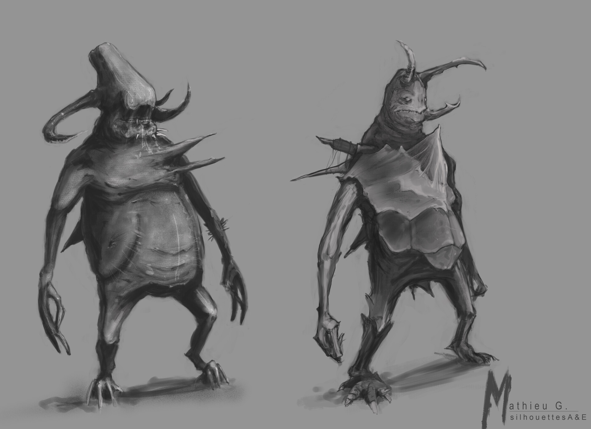 ArtStation - Night Creature Concept Process