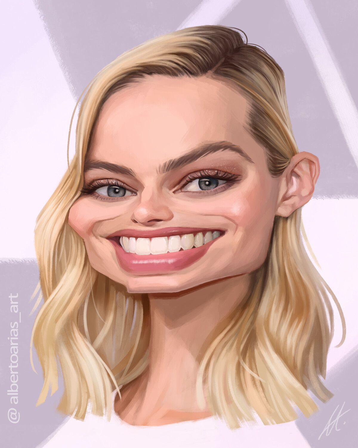 ArtStation - Margot Robbie Caricature