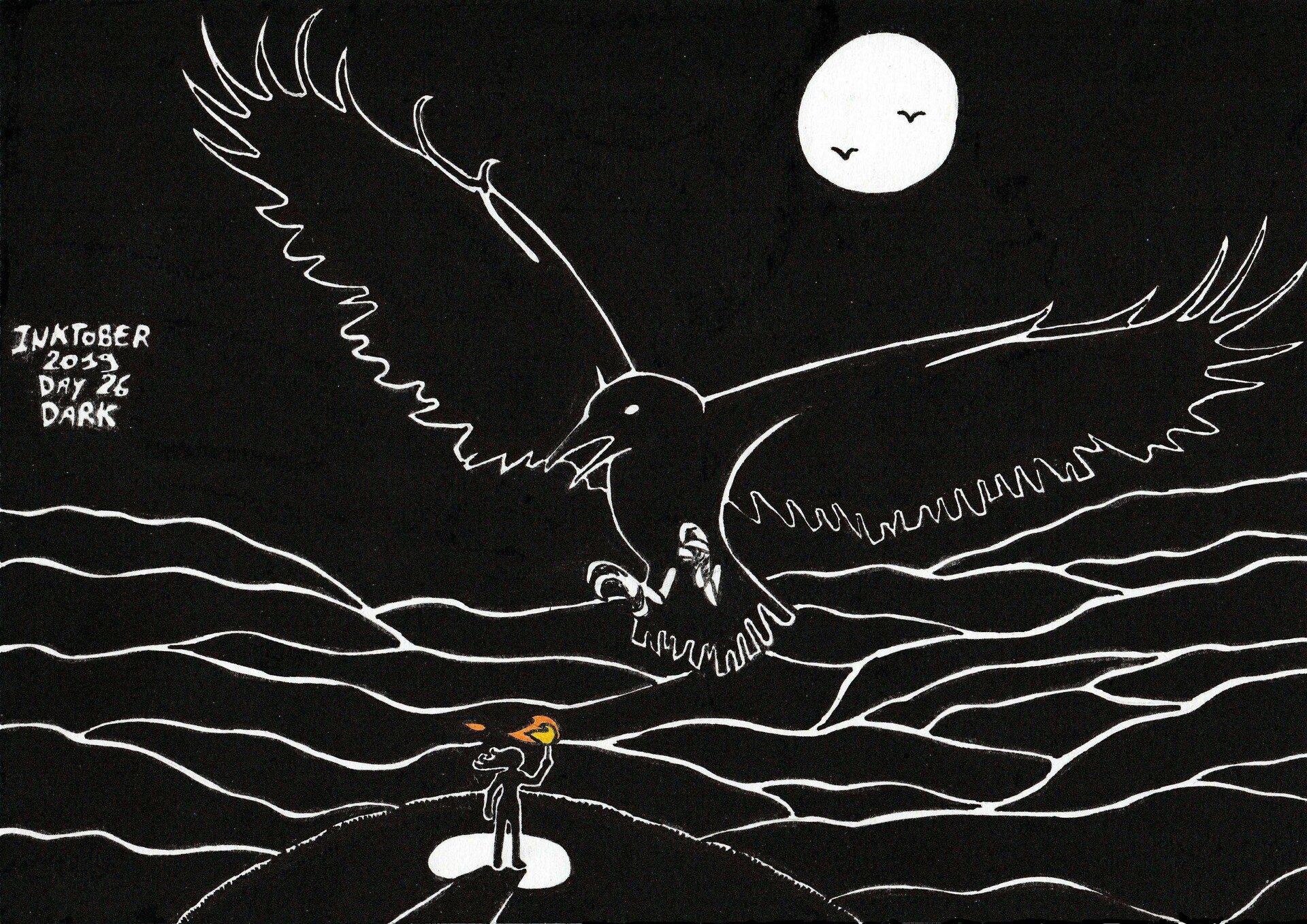 Menaisyl - Dark [Inktober 2019 Prompt 26]