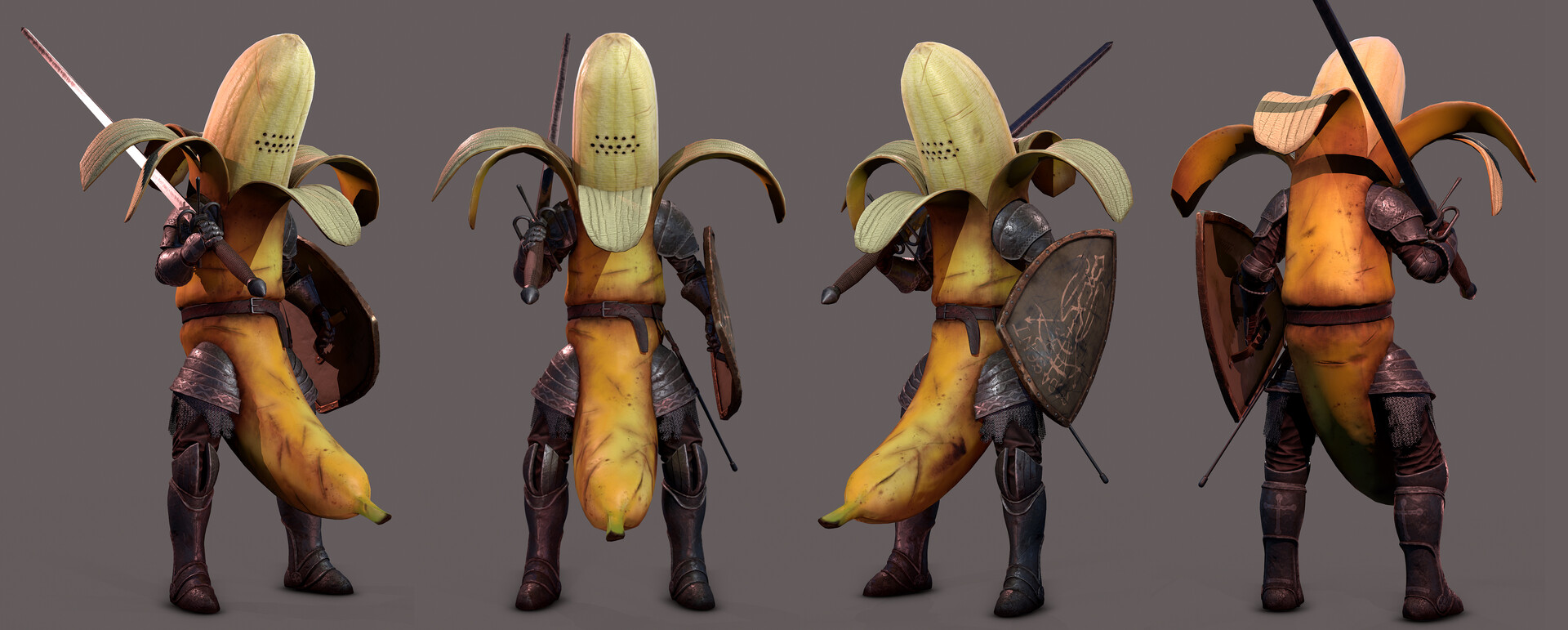 Arshad Mulla - Banana Warrior (Hand-painted PBR)