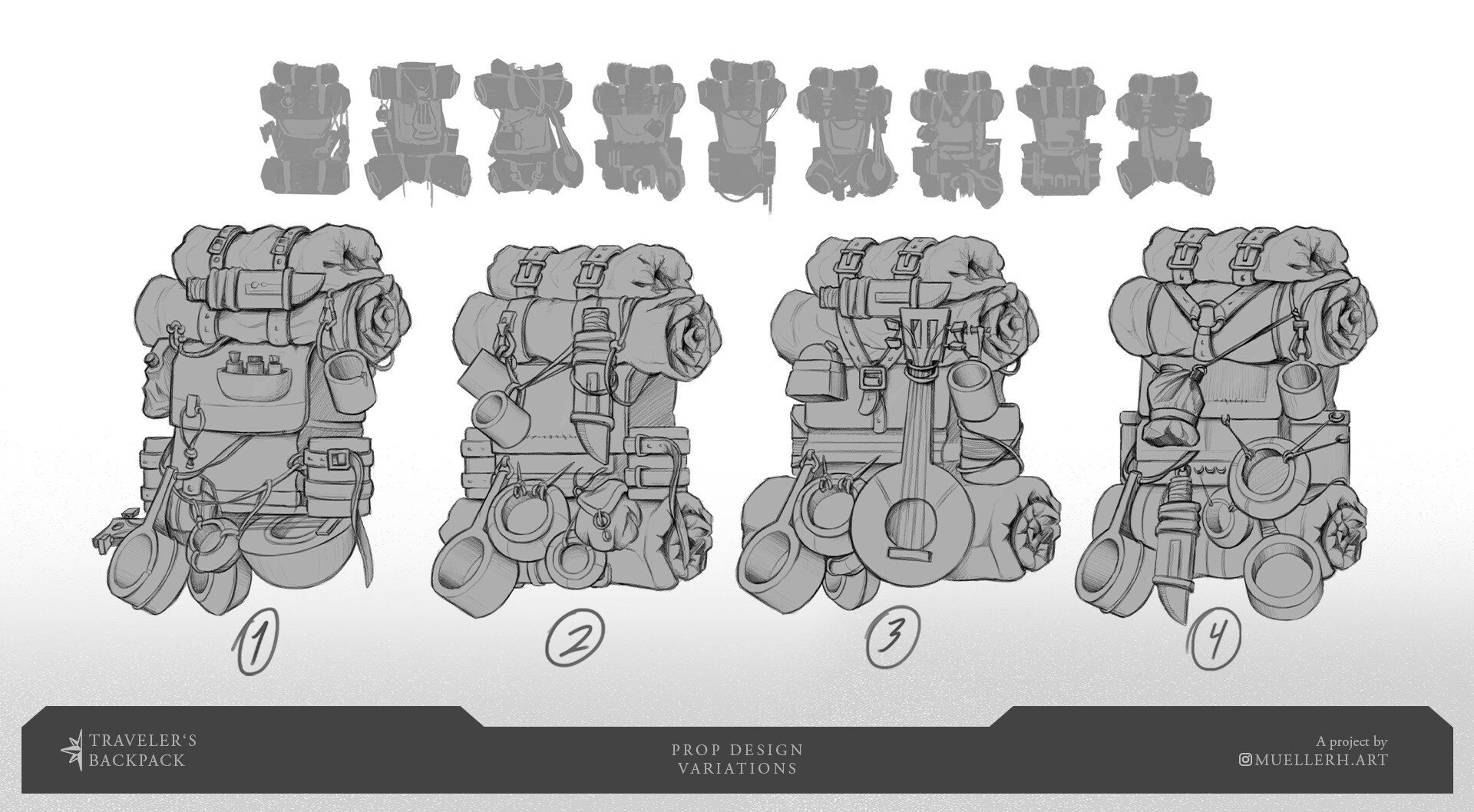 Henrique Mueller - Traveler's Backpack | Prop Design
