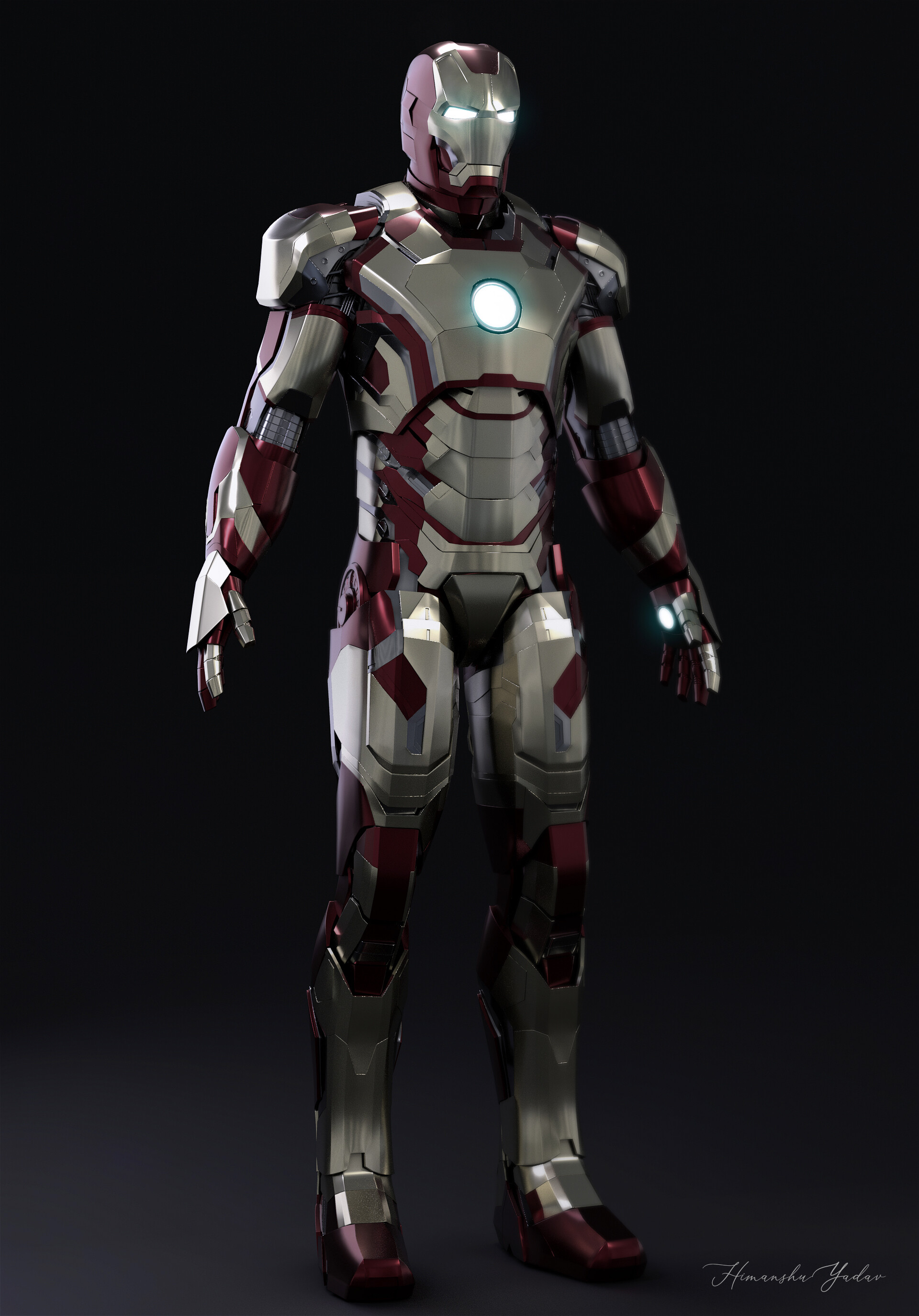 iron man 3d render