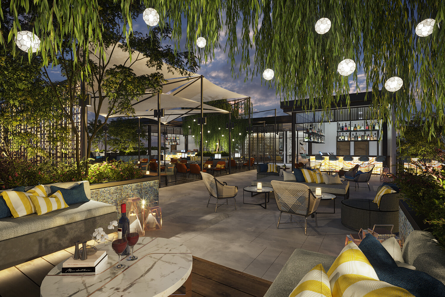 ArtStation - Rooftop Bar