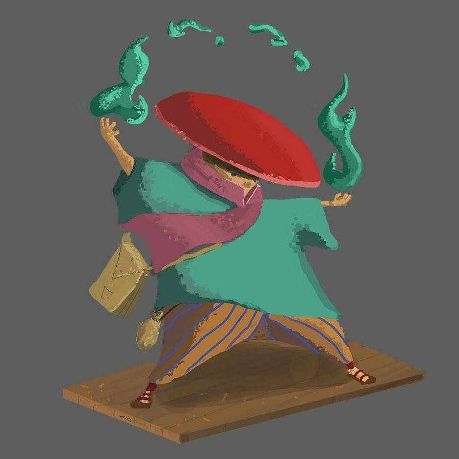 ArtStation - Magic monk