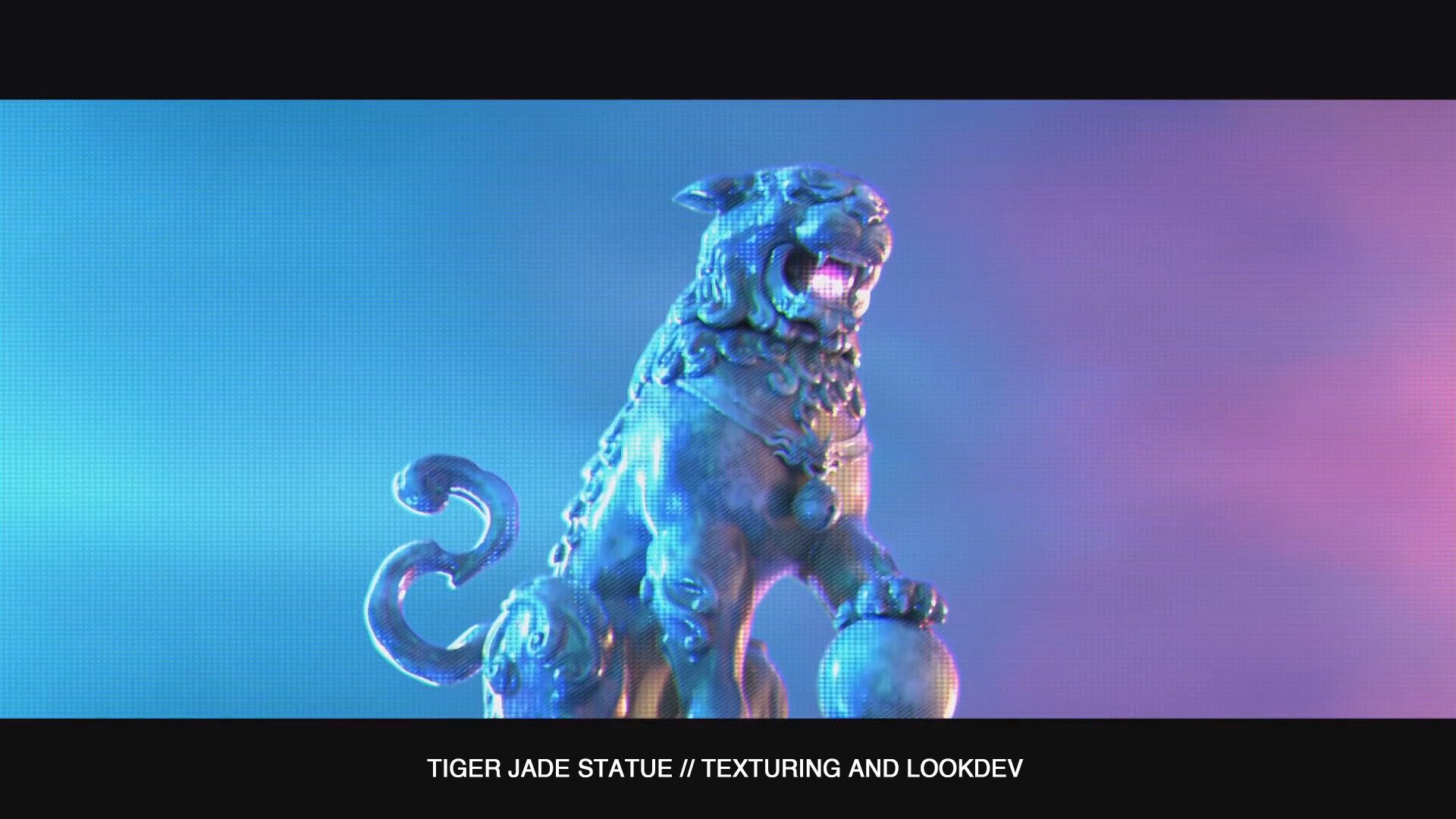 ArtStation - Tiger Jade Statue // Texturing and Lookdev