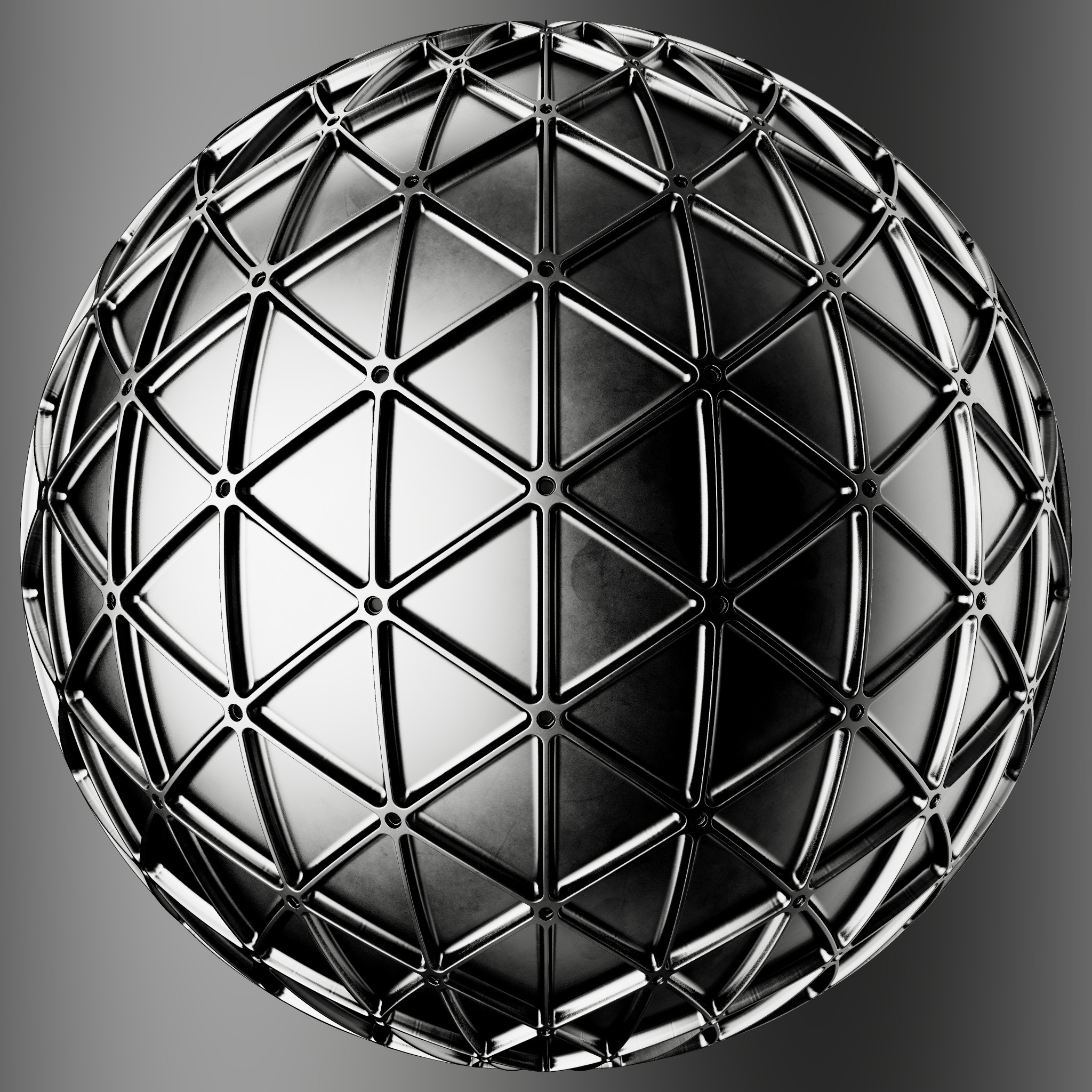 Brett . - Procedural Metal Isogrid