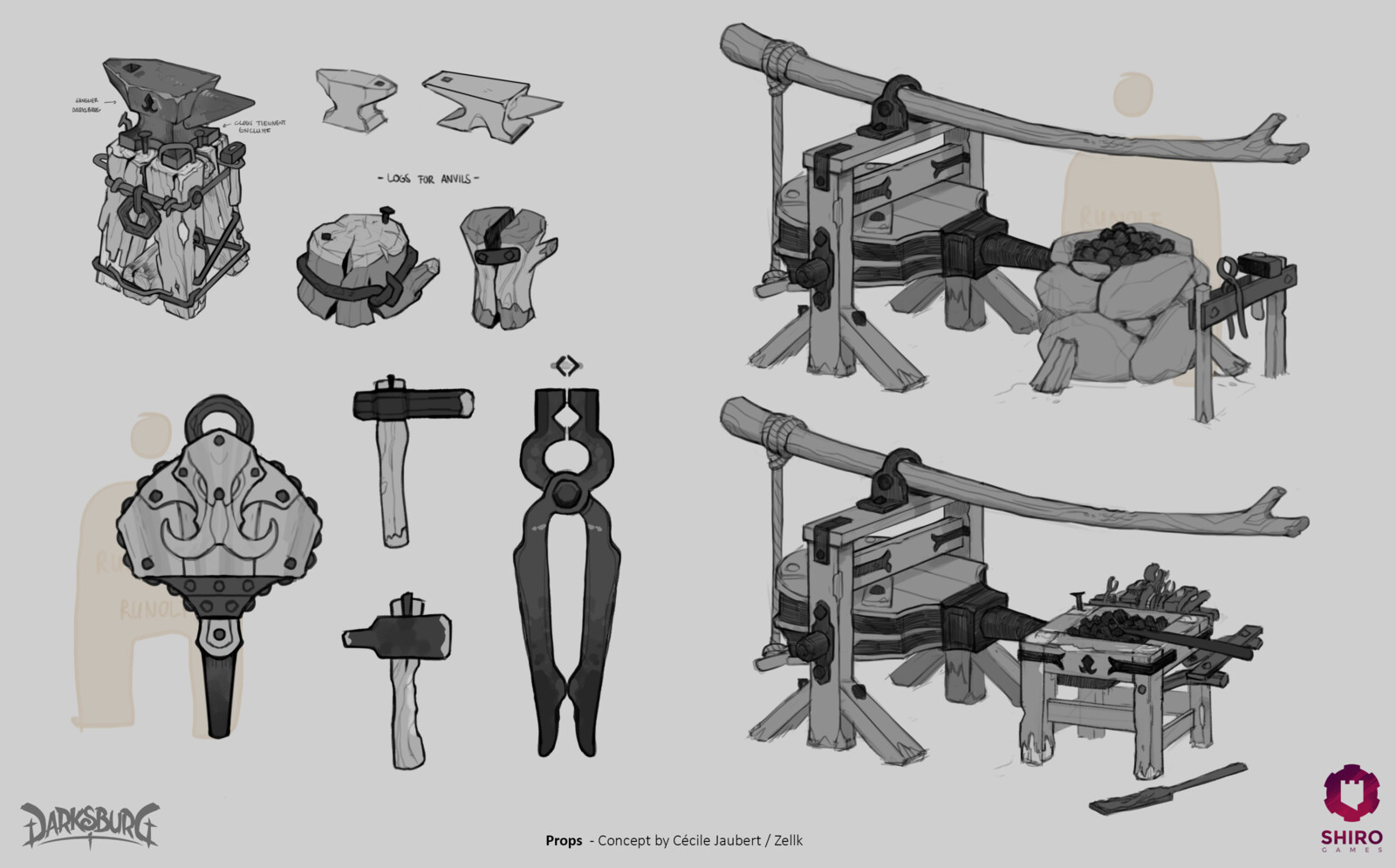 Zellk // Cécile Jaubert - Darksburg - Props