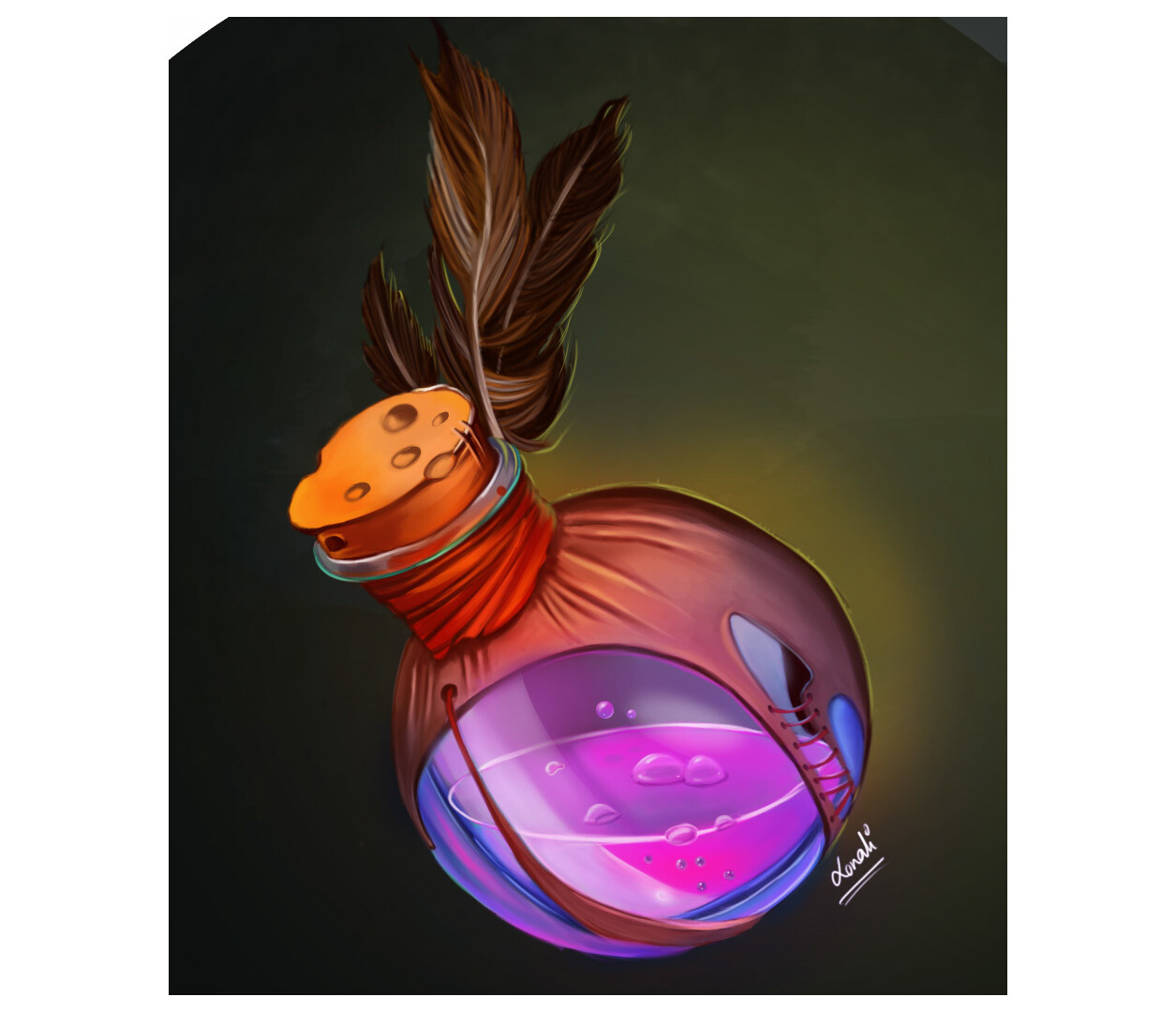 ArtStation - Magic potion bottle 🌟 💫
