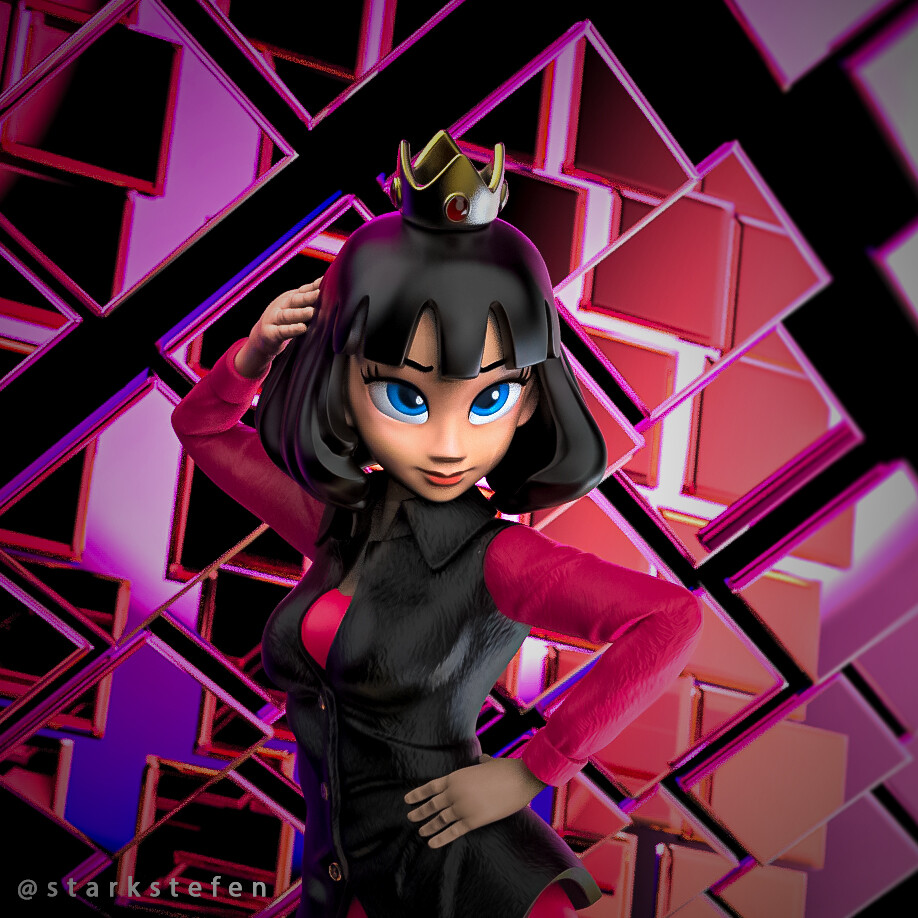 ArtStation - Cute Dancing girl 3d model