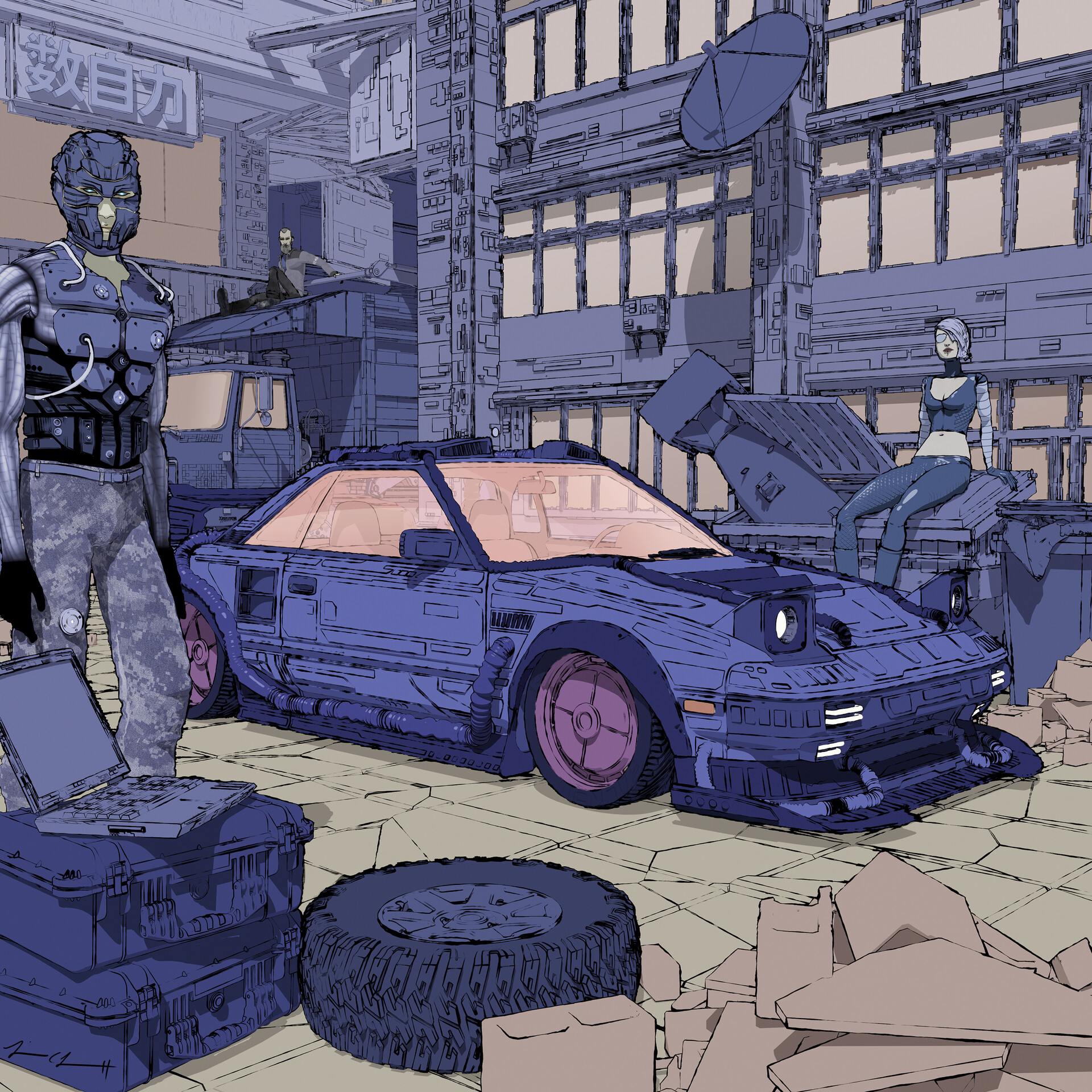 ArtStation - cyberpunk MR2