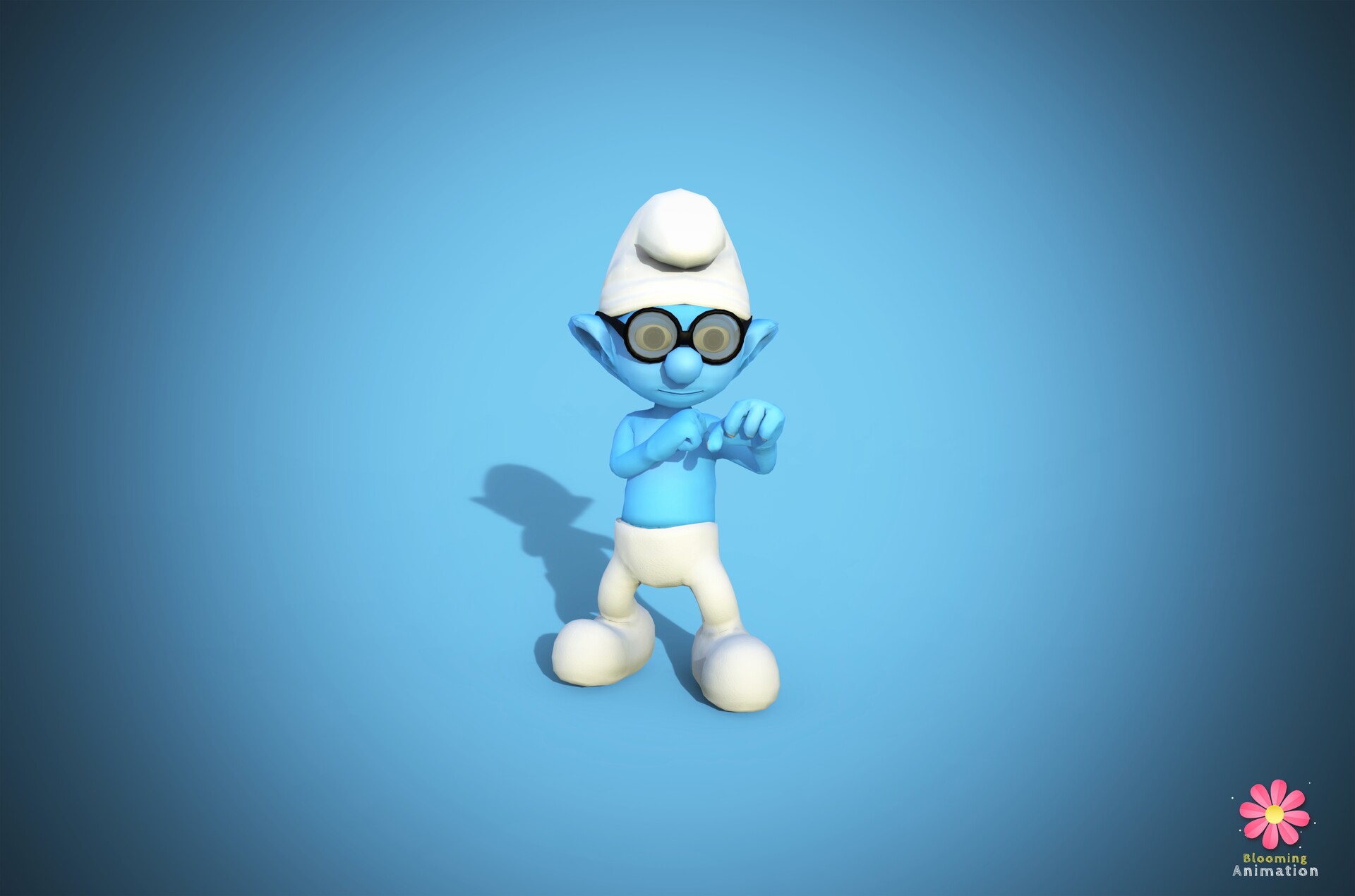 ArtStation - Brainy Smurf || Rigged & Game Ready | PBR textures